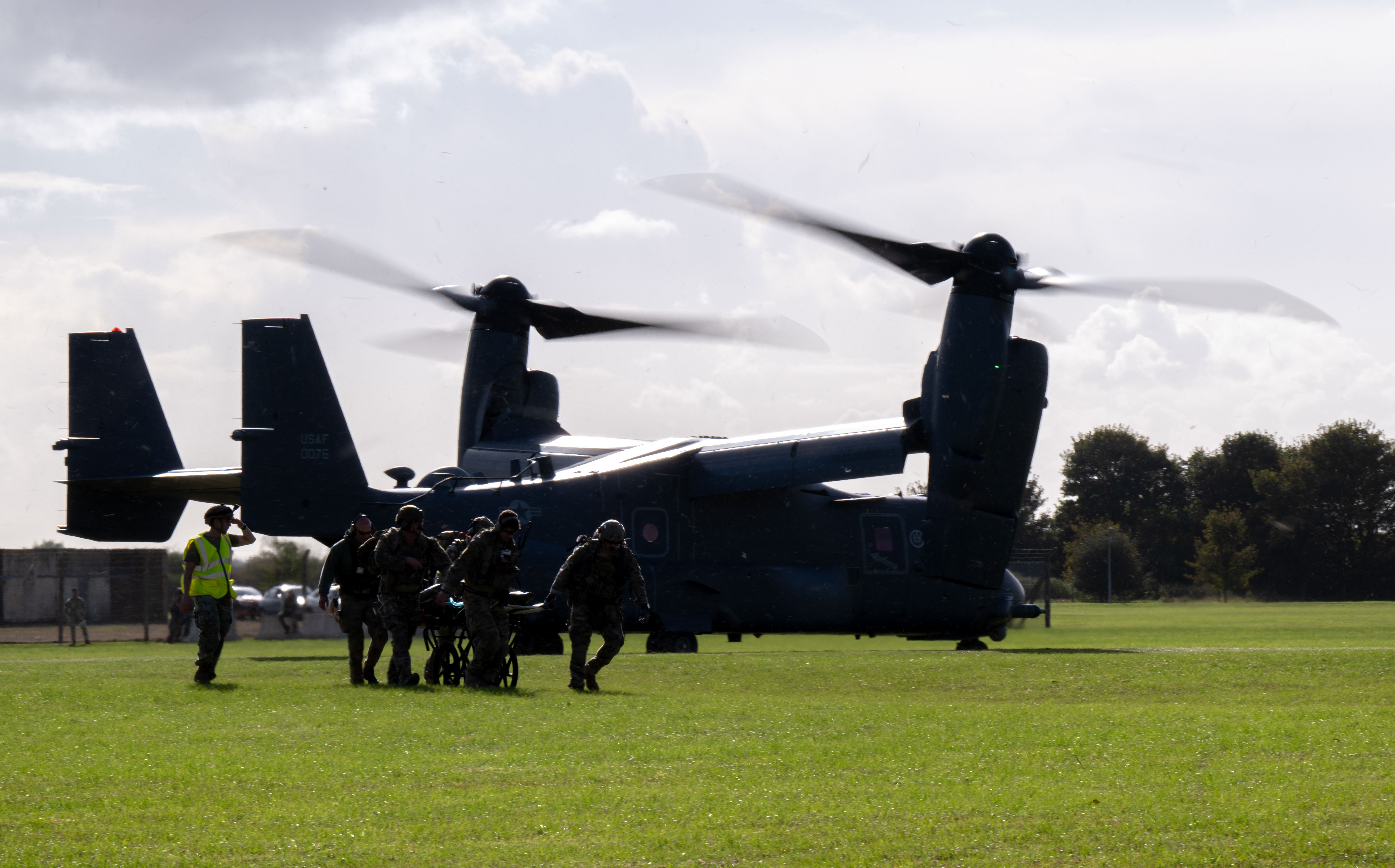 RAF Lakenheath exercises contingency training at Exercise Teal Thunder ...
