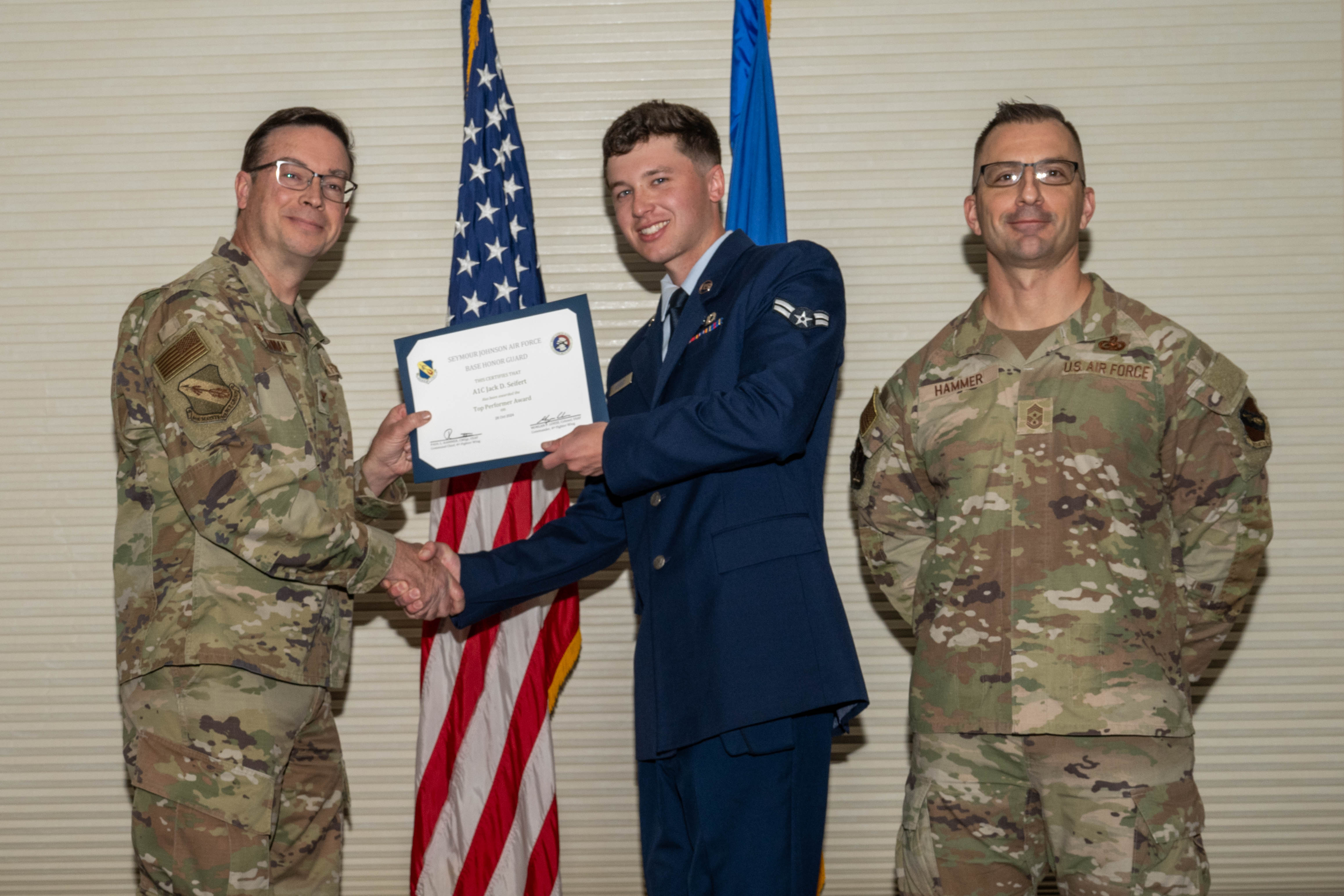 SJAFB presents Honor Guard's newest graduates > Seymour Johnson Air ...