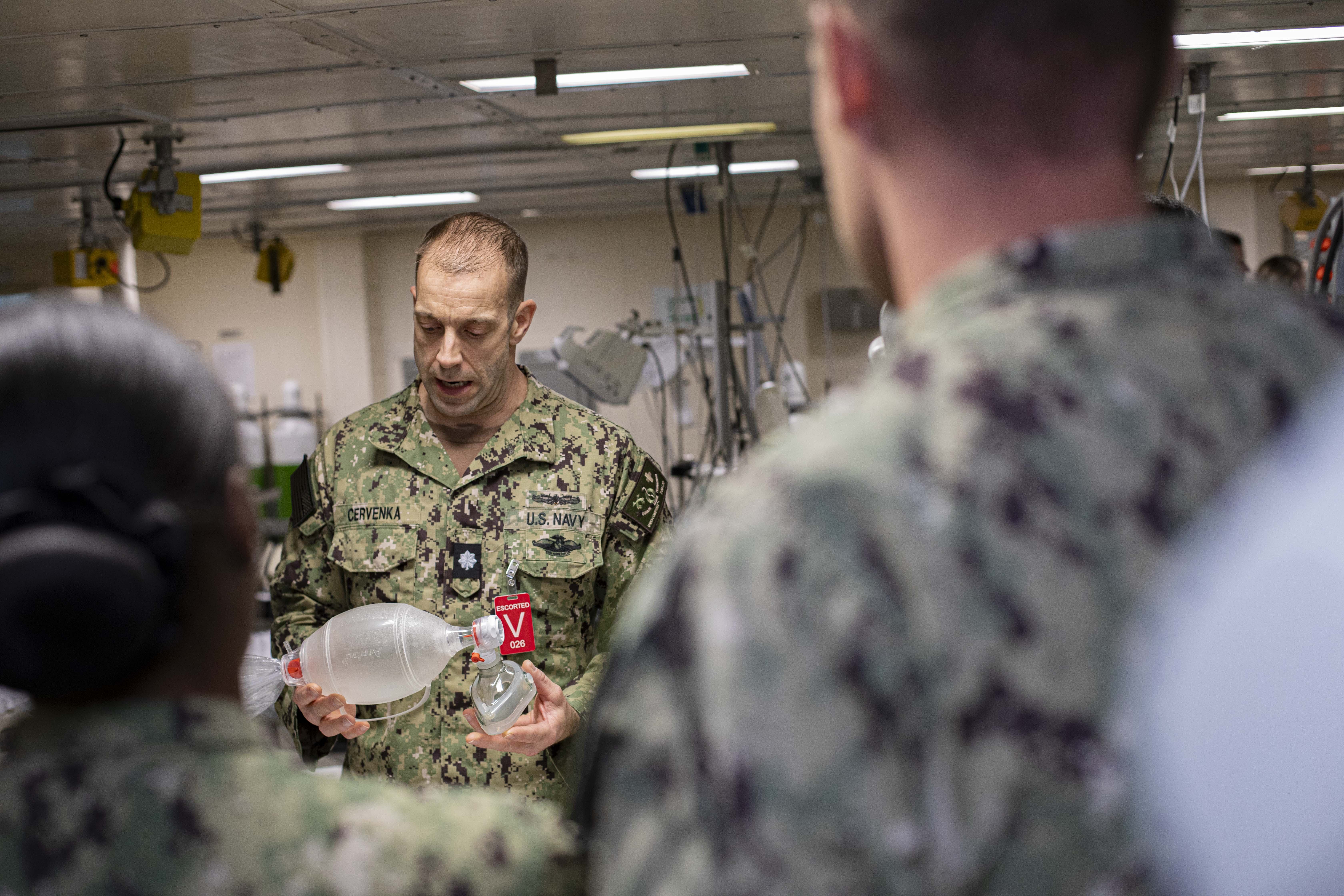 Cutting Teeth on Triage and Tactical Combat Casualty Care aboard USS ...