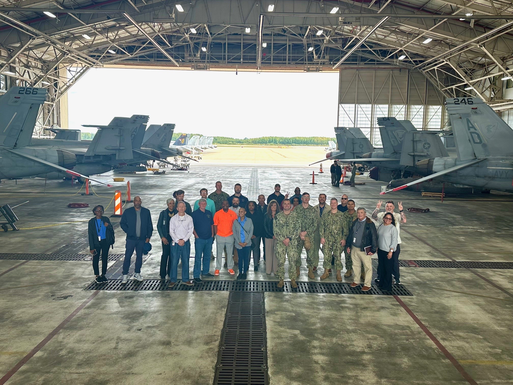 Aviation personnel dive into naval life while touring Navy facilities ...