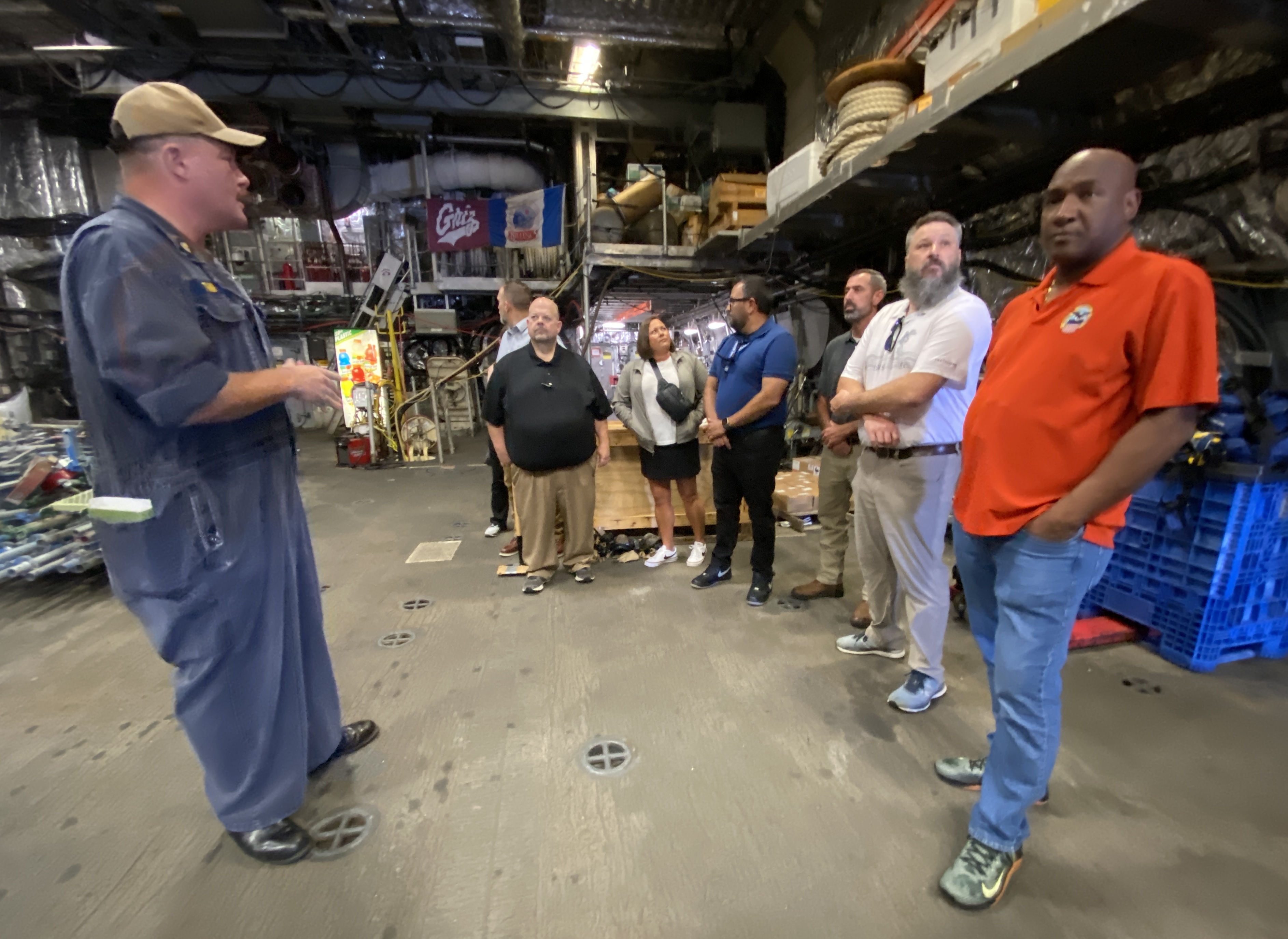 Aviation personnel dive into naval life while touring Navy facilities ...