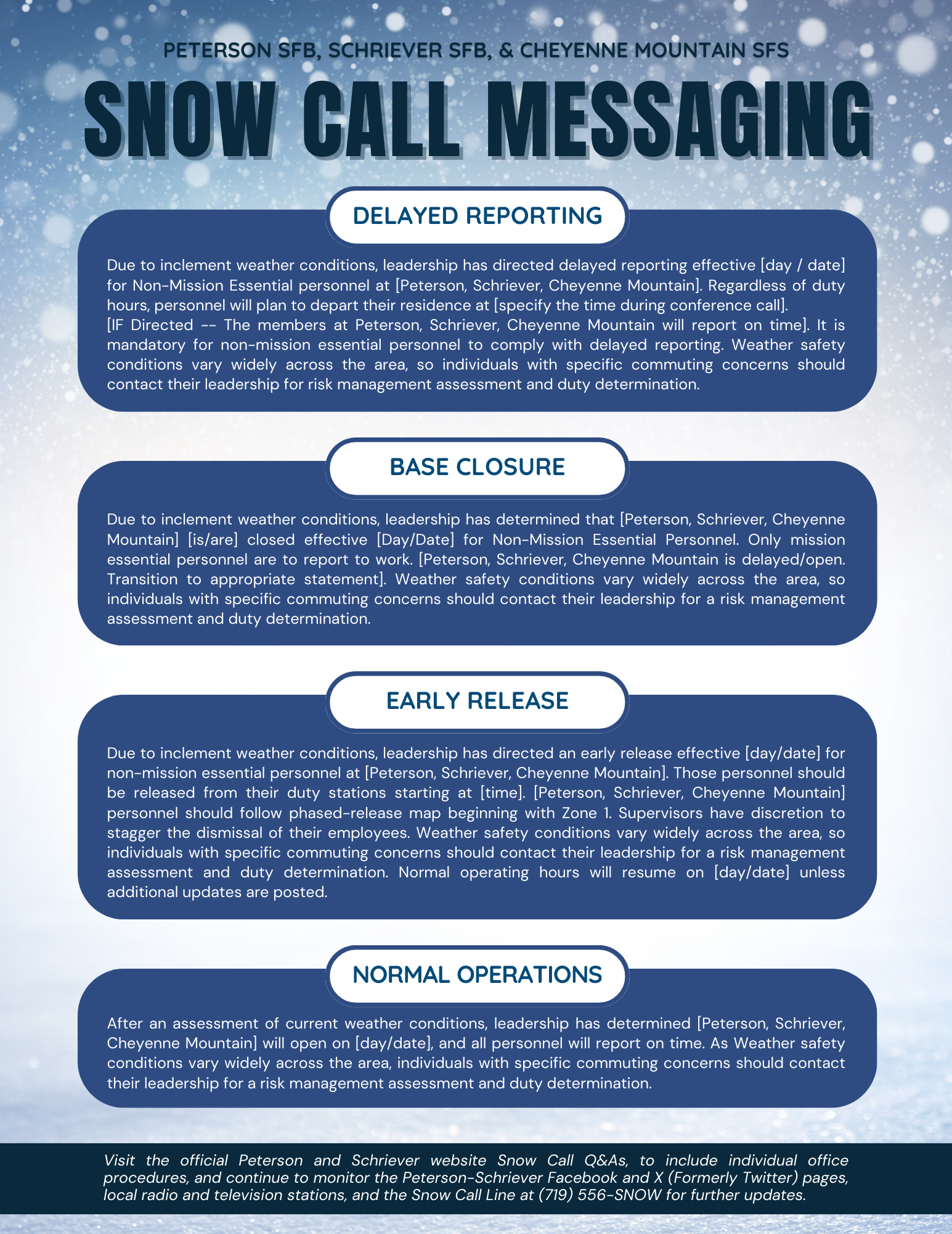 Peterson, Schriever, and Cheyenne Mountain Winter Safety: Your Guide to ...