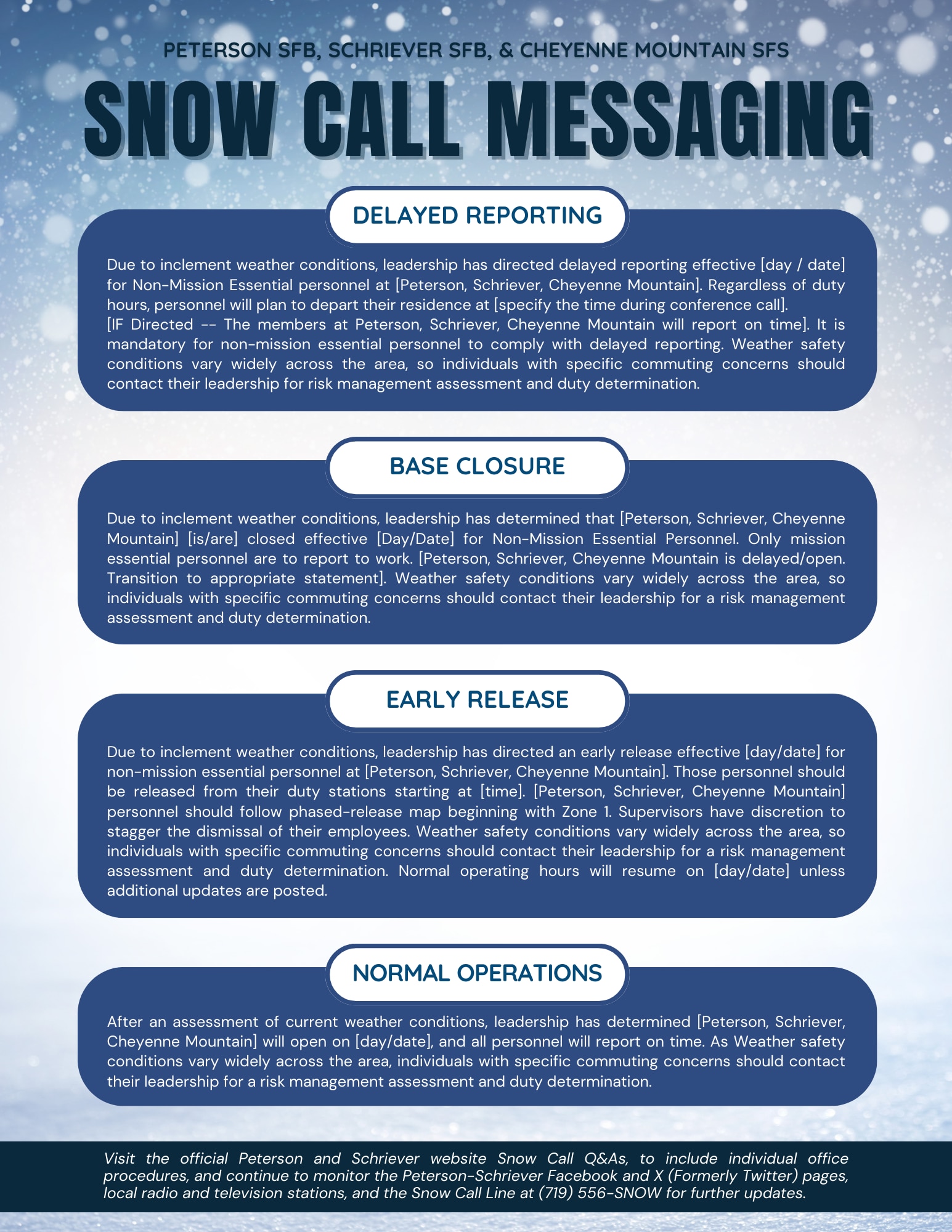 Peterson, Schriever, and Cheyenne Mountain Winter Safety: Your Guide to ...
