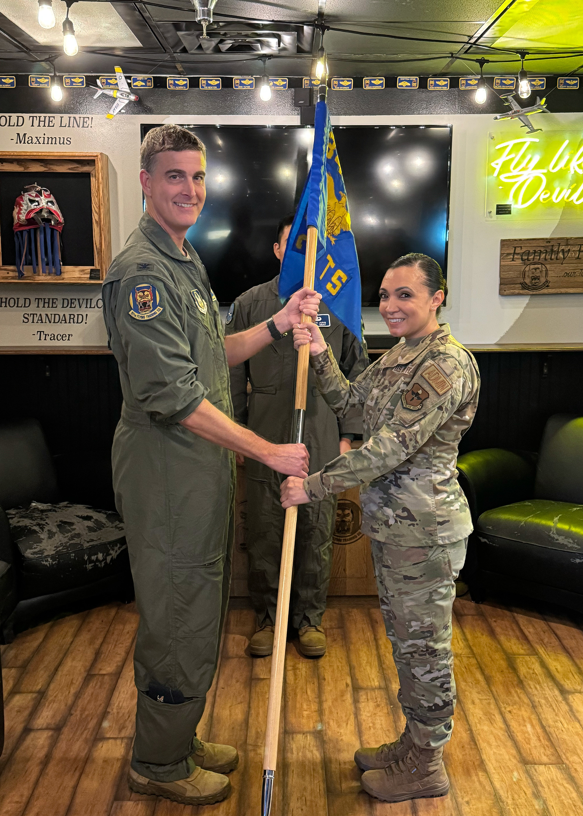 97th FTS conducts first-ever senior enlisted leader change of ...