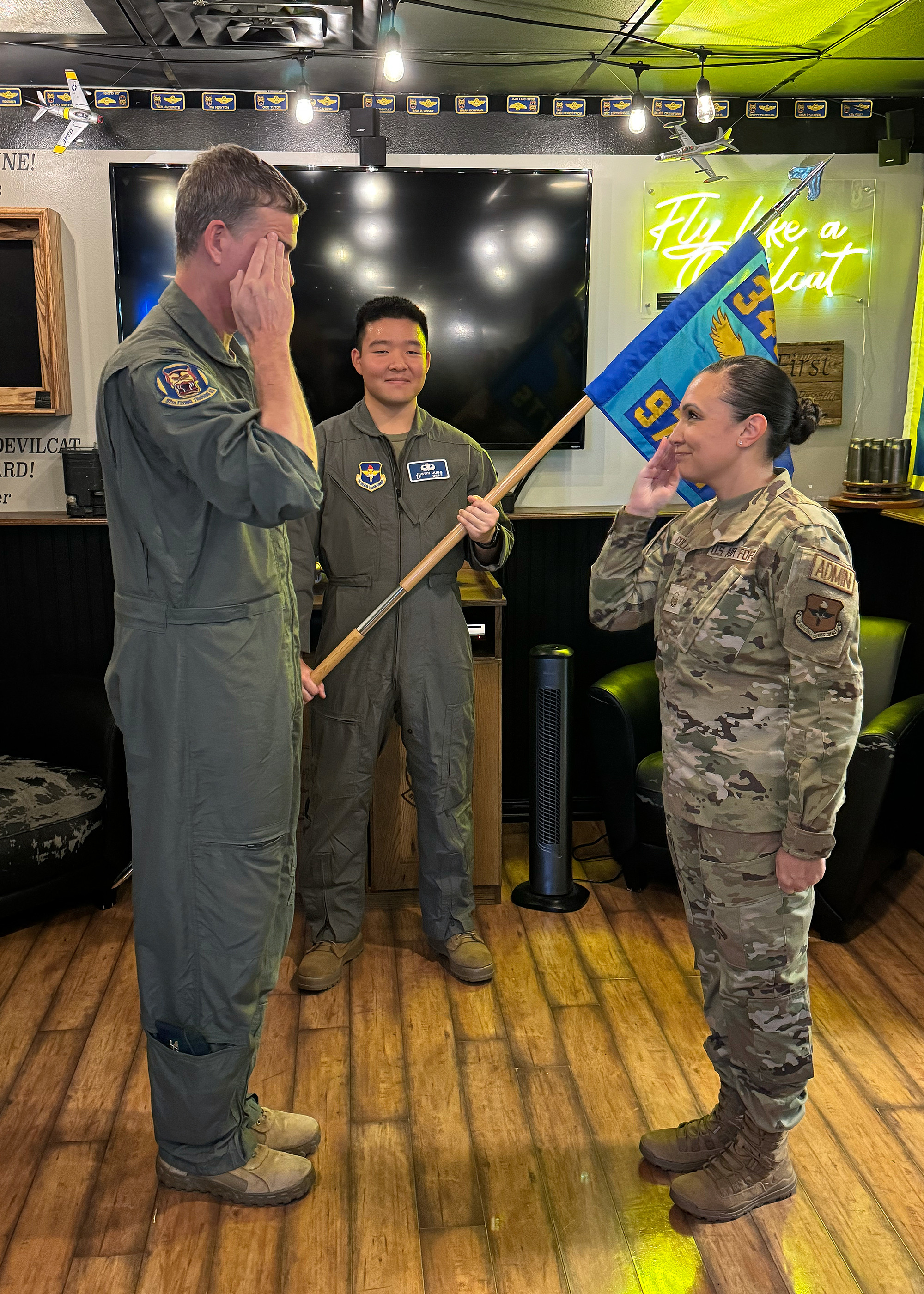 97th FTS conducts first-ever senior enlisted leader change of ...