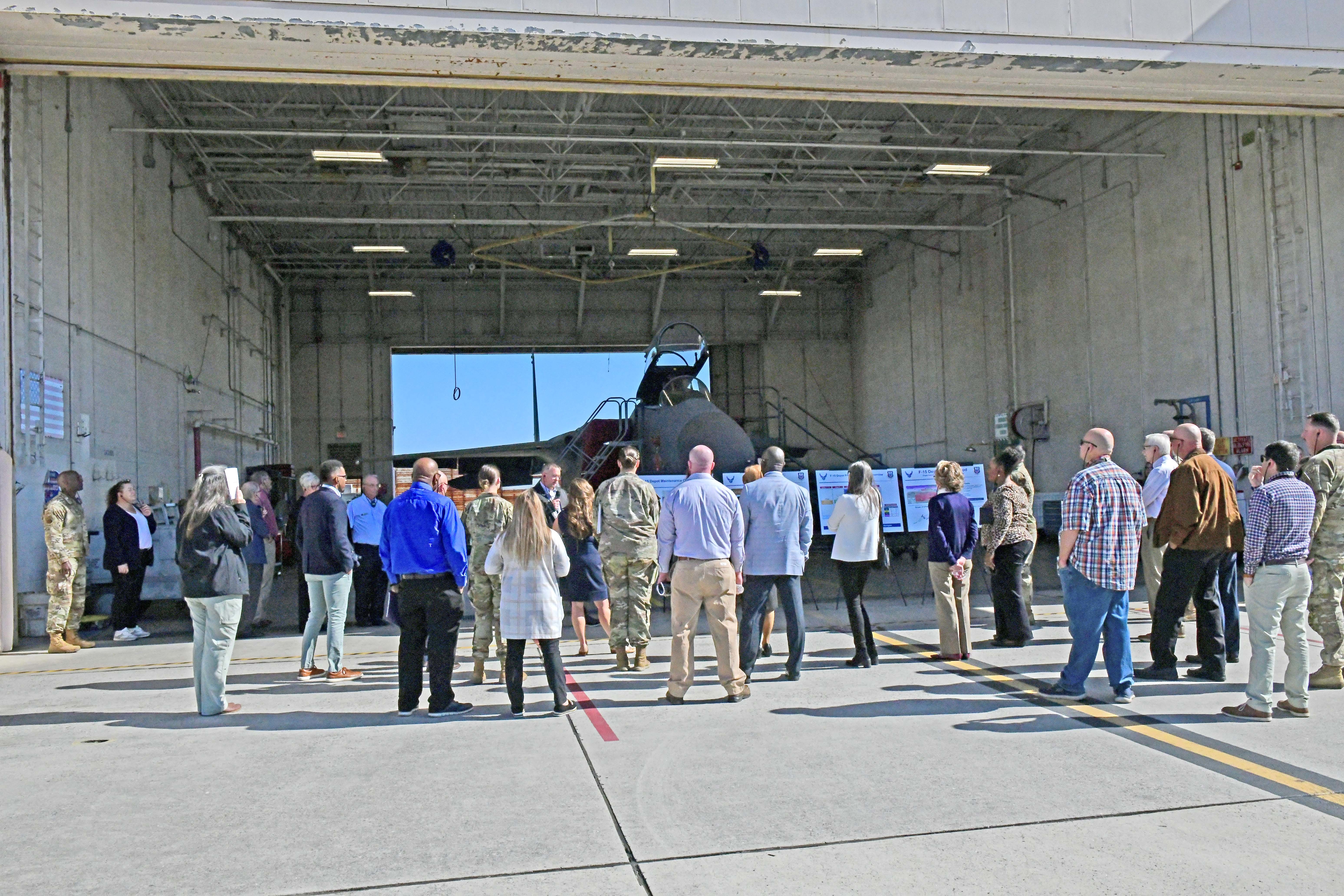 AFMC commander, civic leaders tour Robins to gain understanding of key ...