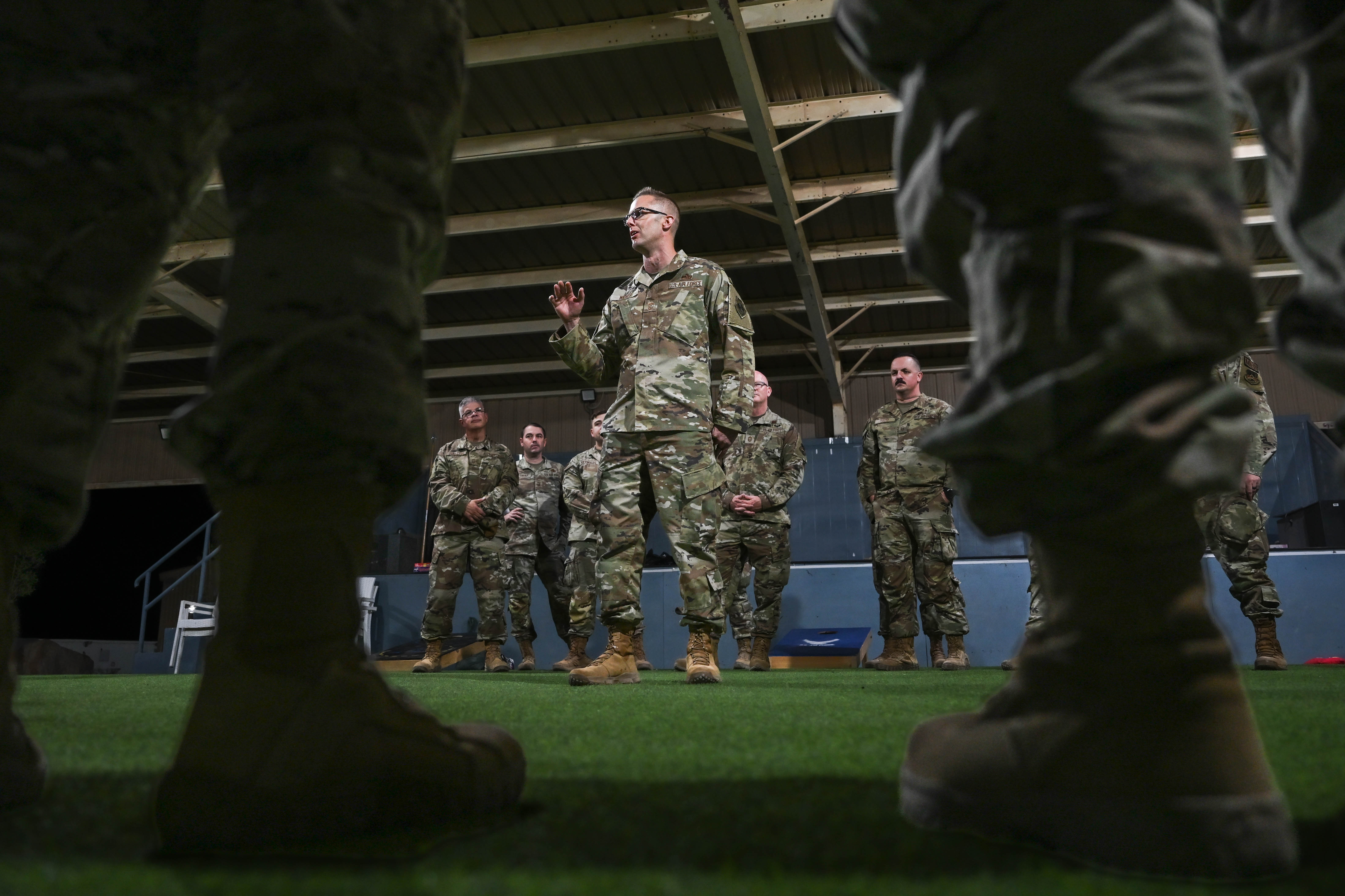 AFCENT command chief visits with 386 AEW Airmen > Air Combat Command ...