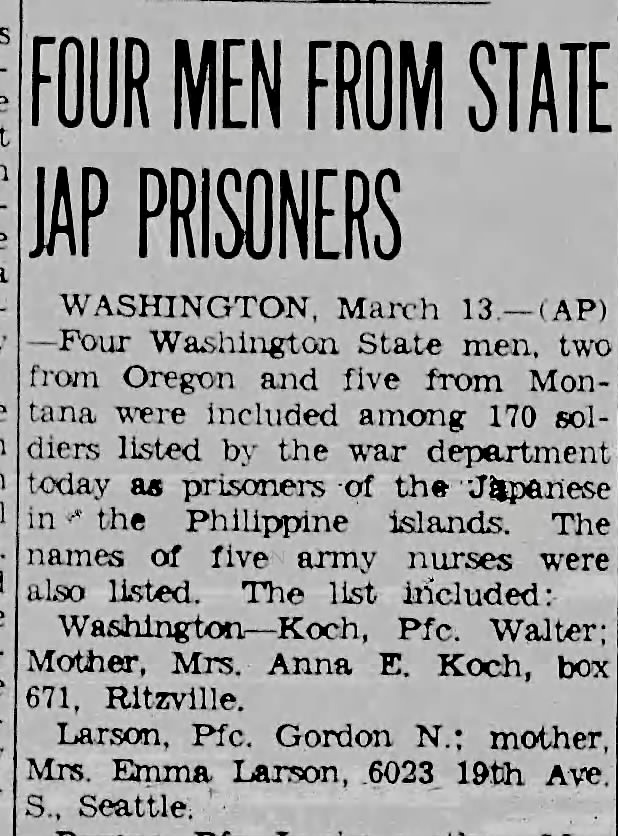 Soldier Accounted For From World War II (Larson, G.) > Defense POW/MIA ...
