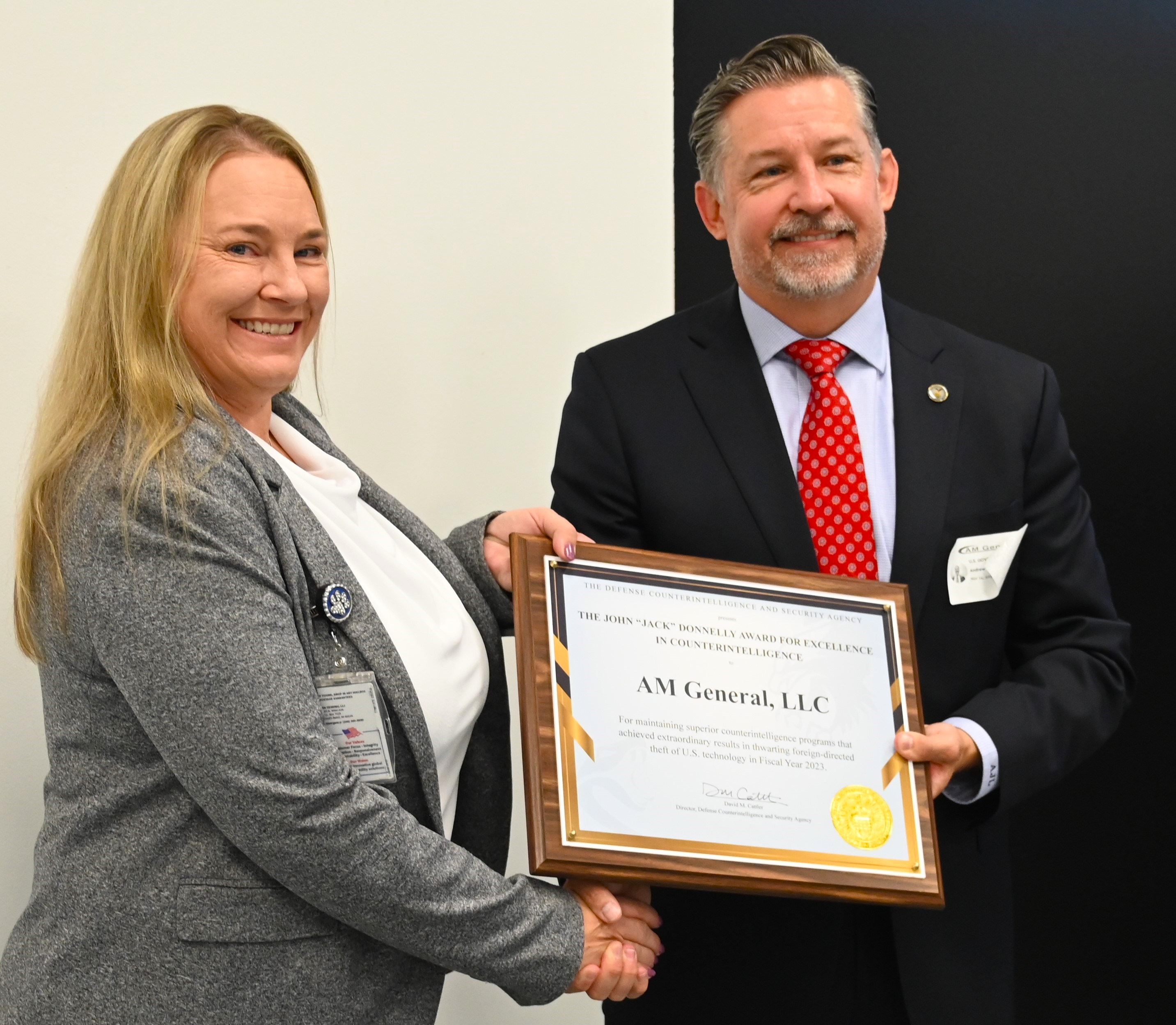 AM General receives DCSA’s Jack Donnelly Award for Excellence in ...