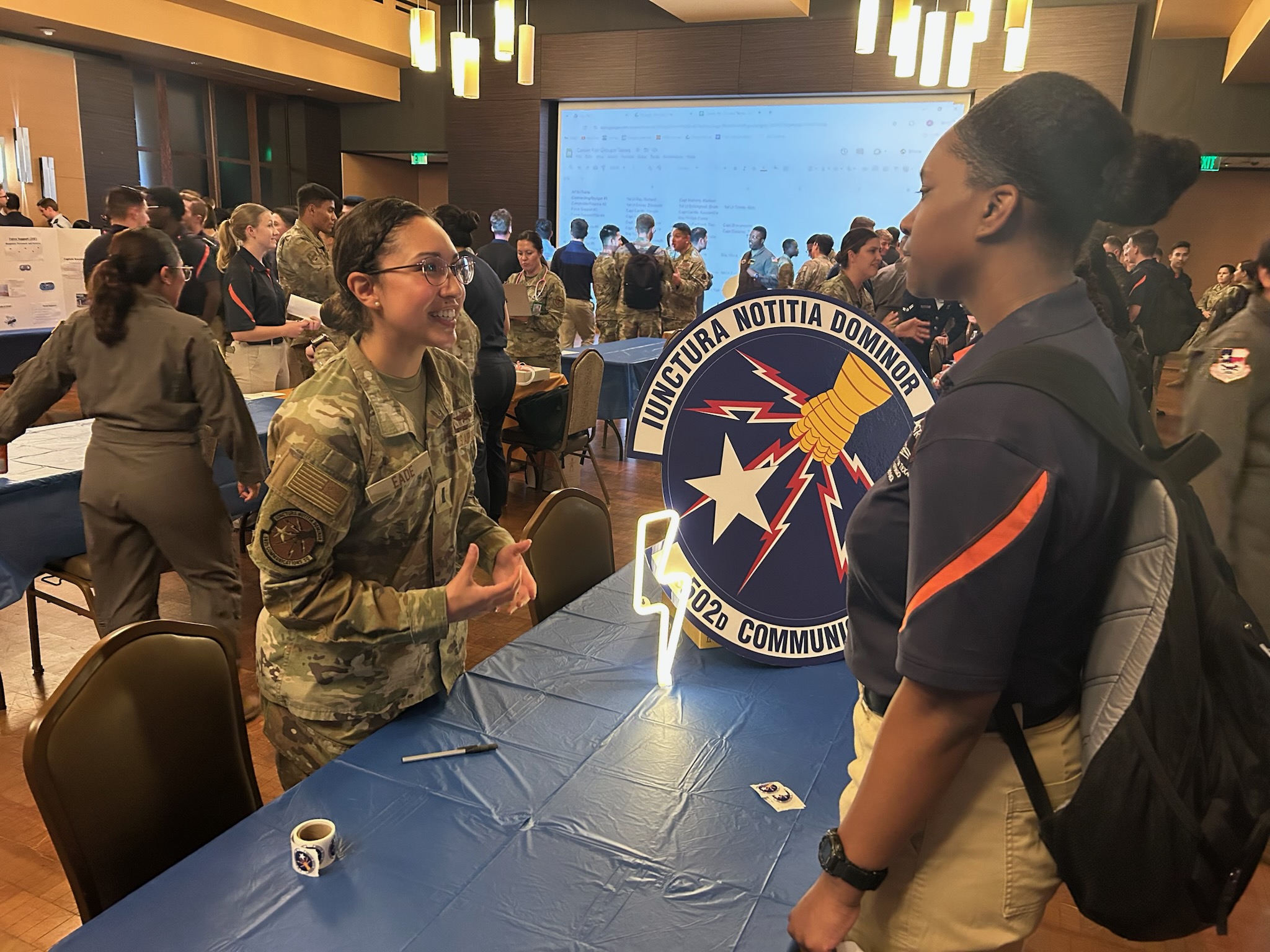 Joint Base San Antonio officers engage with ROTC cadets at UTSA Career ...