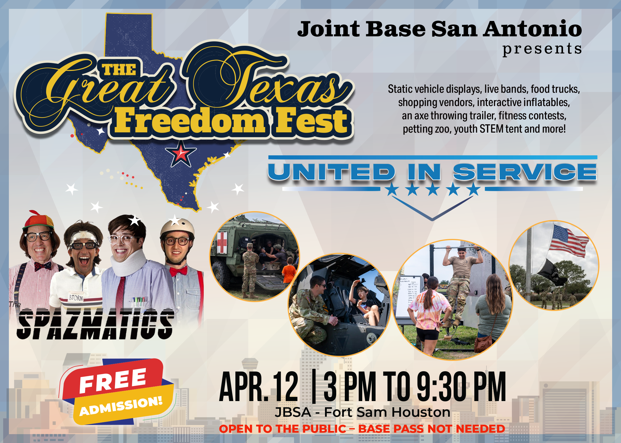Great Texas Freedom Fest scheduled for April 2025 > Joint Base San ...