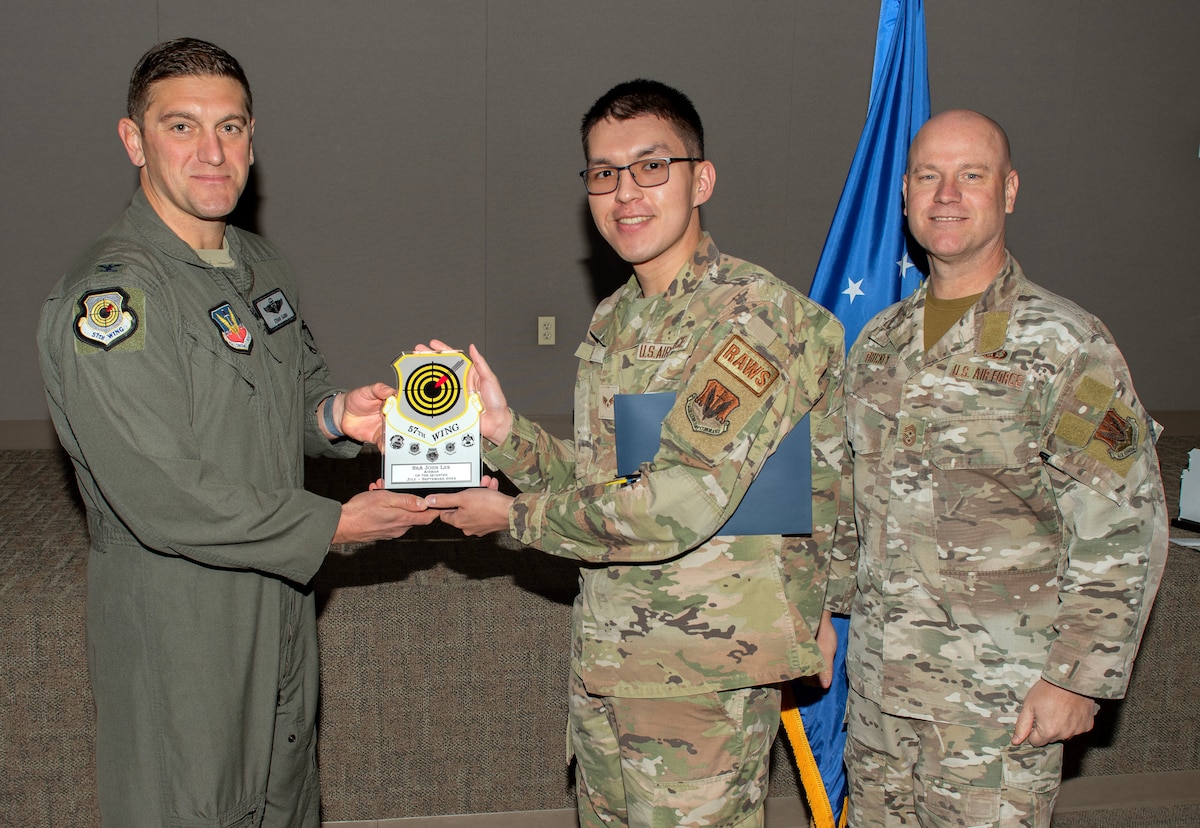 57th Wing leadership presents 3rd quarter award winners > Nellis Air ...