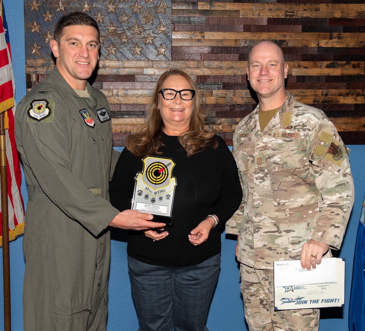 57th Wing leadership presents 3rd quarter award winners > Nellis Air ...