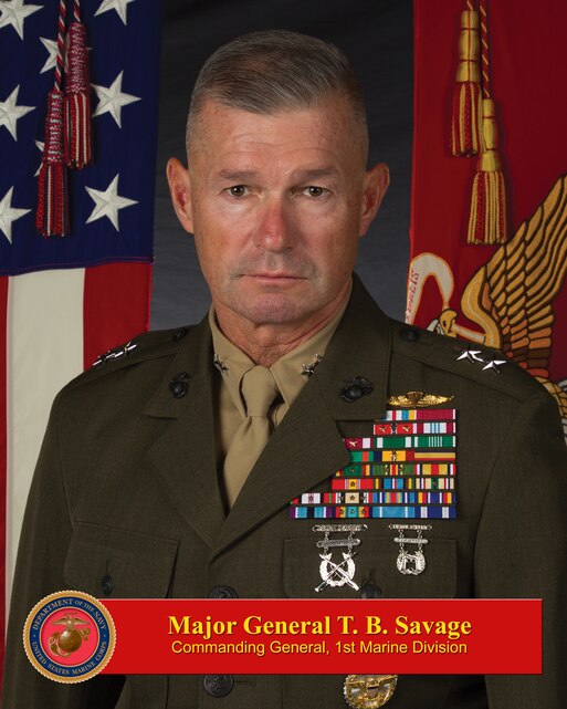 Major General Thomas B. Savage > 1st Marine Division > Biography