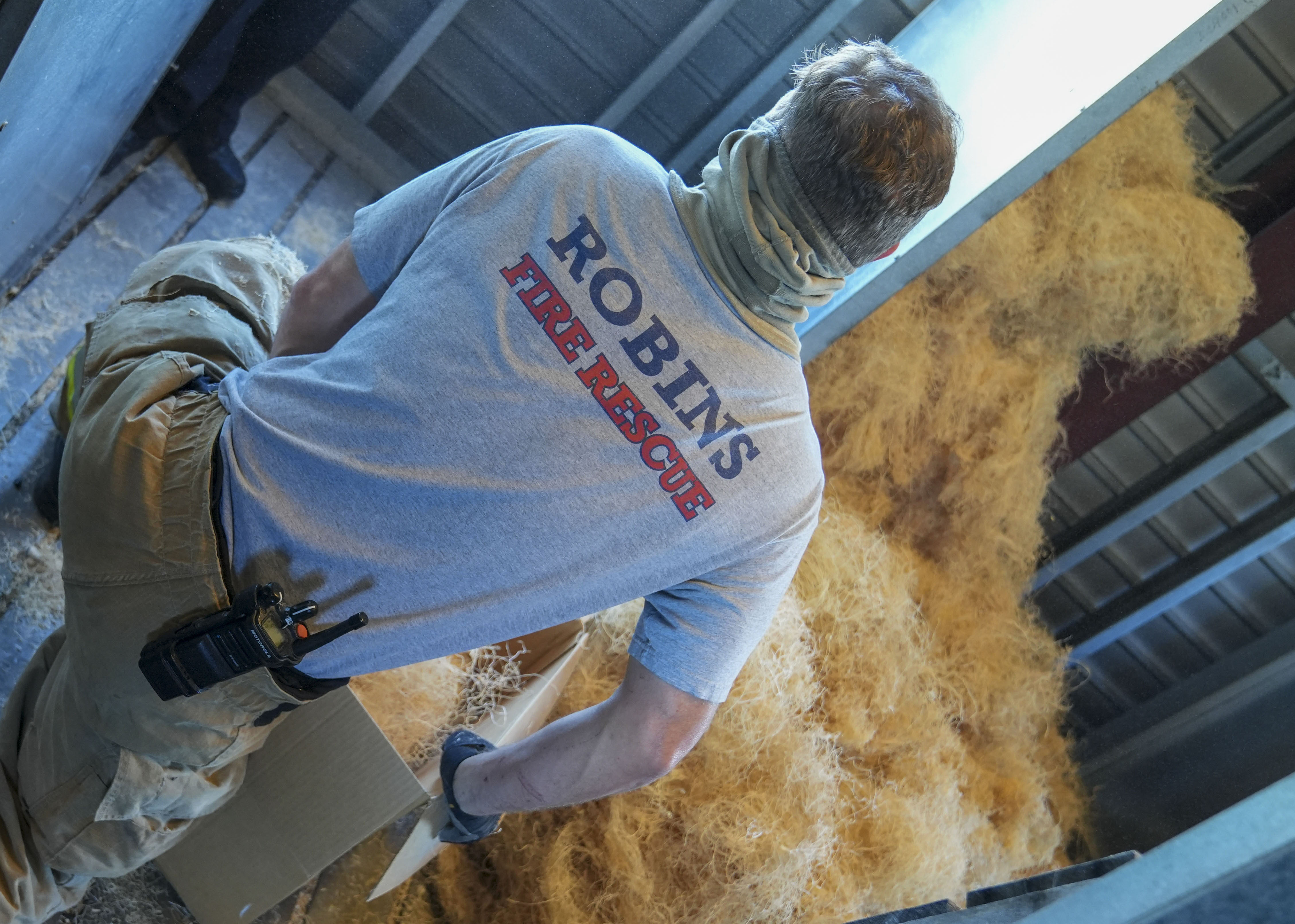 Team Robins Fire Services conducts live structural fire training ...