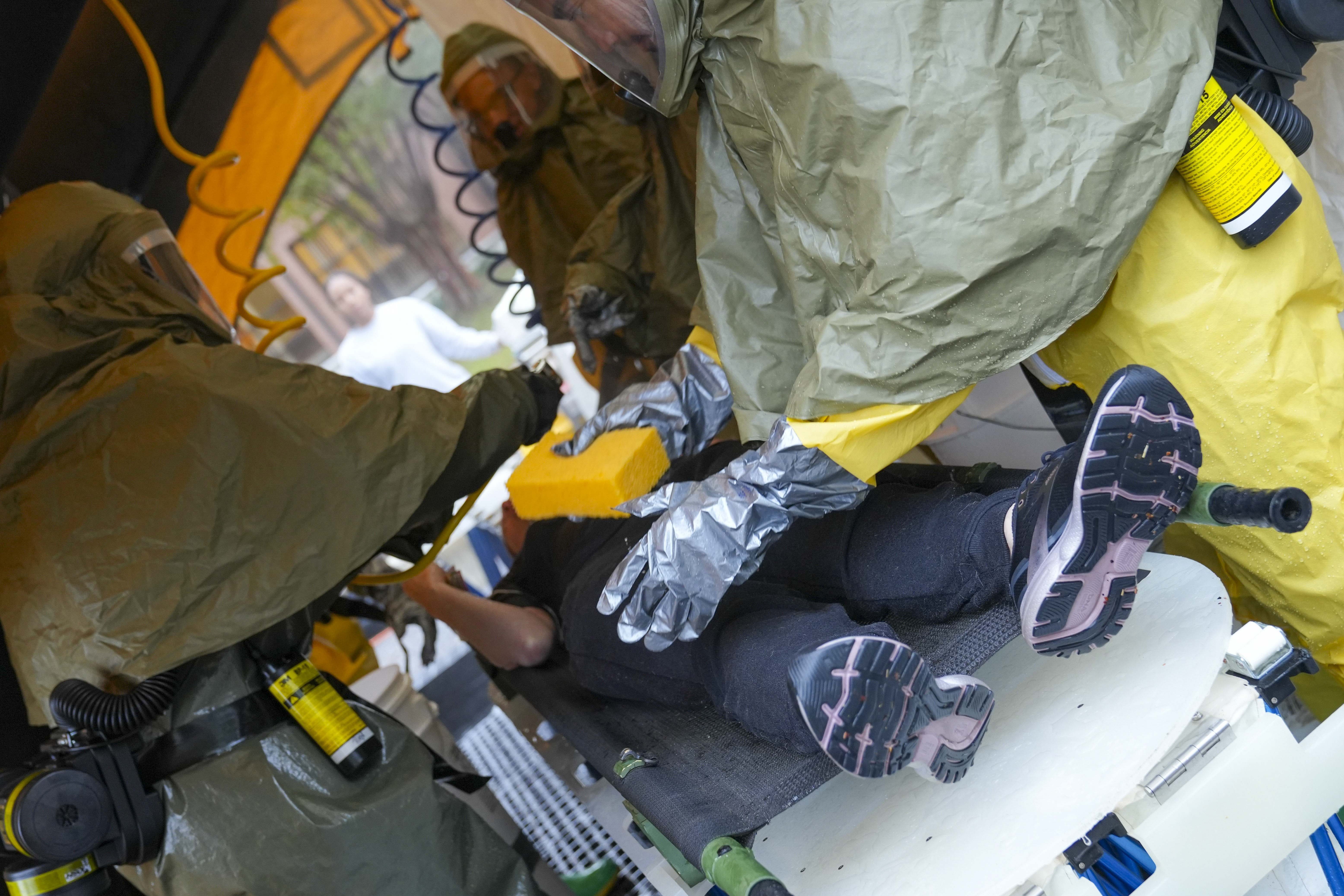 78th Medical Group conducts mass decontamination exercise > Robins Air ...