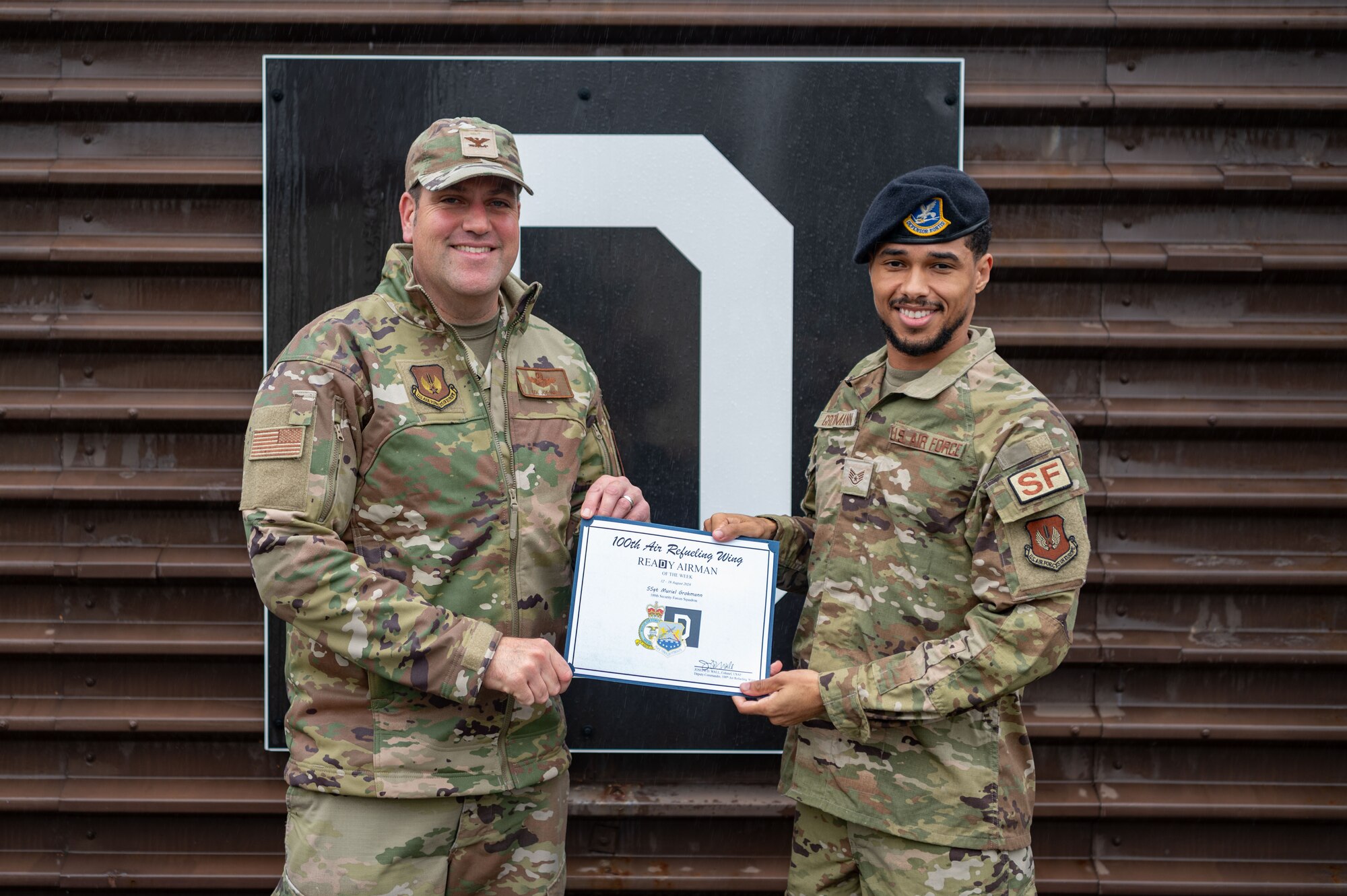 ReaDy Airman of the Week: 100th SFS Airman recognized > Royal Air Force ...