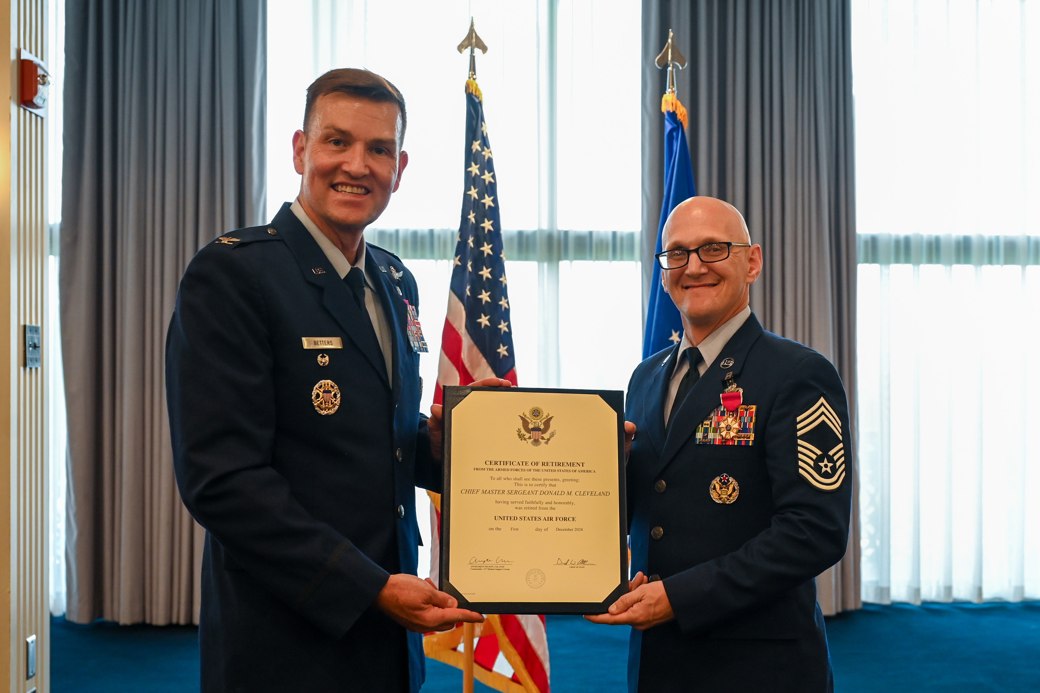 CMSgt retires after 29 years of service > Air Force District of ...