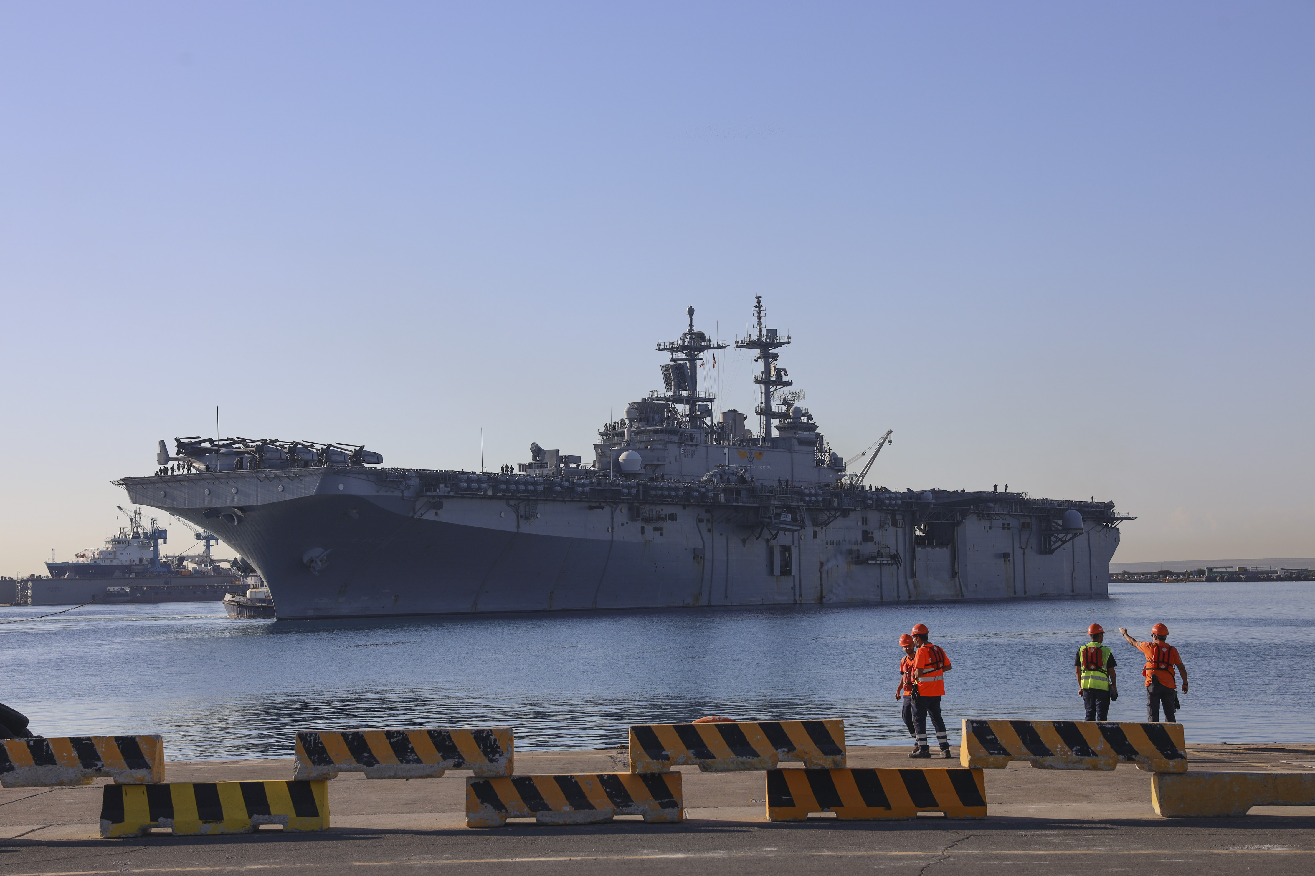 USS Wasp (LHD 1) arrives in Limassol, Cyprus for mid-deployment voyage ...