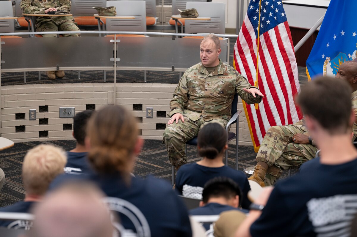 Preparing Tomorrow's Leaders: 377 ABW leadership visits UNM AFROTC ...