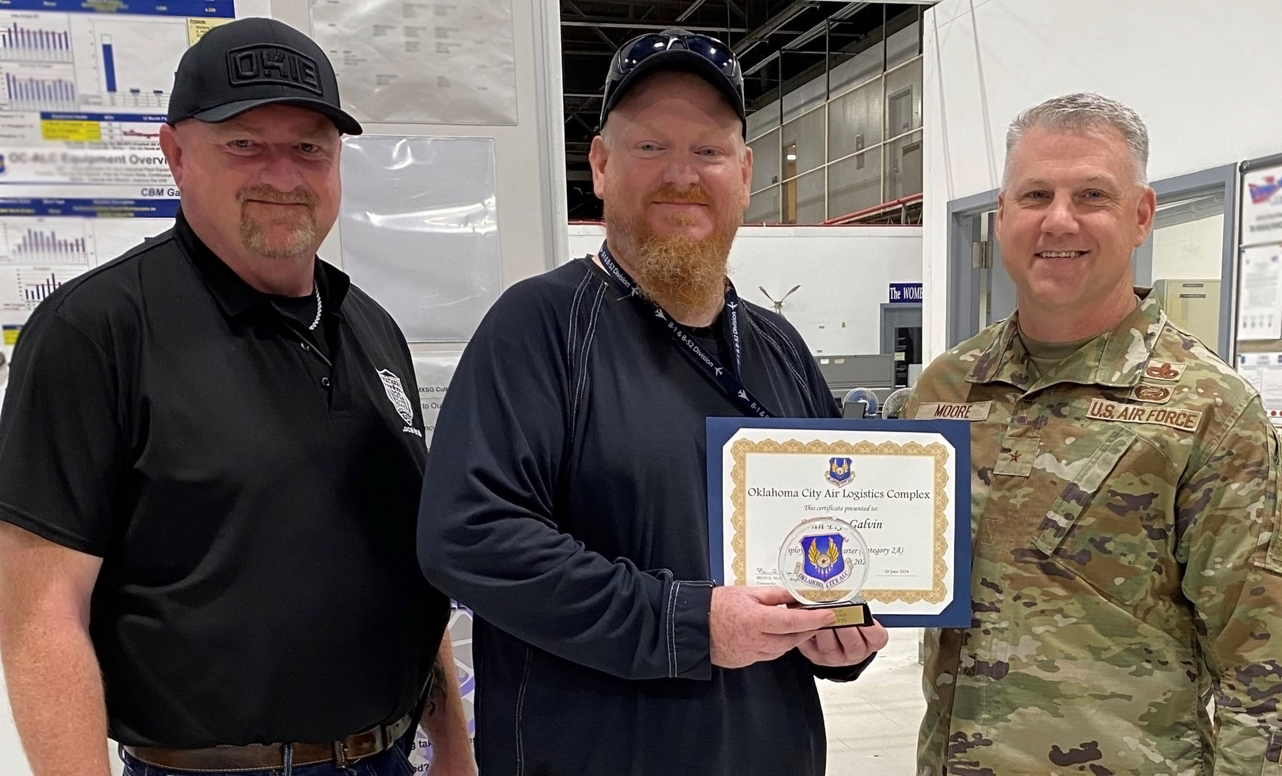 Second quarter award winners recognized at OC-ALC > Tinker Air Force ...