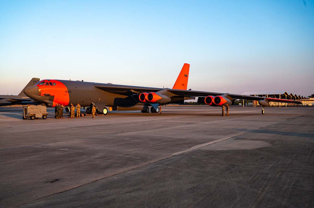 B-52 honors legacy with “test orange” paint scheme > 53rd Wing ...