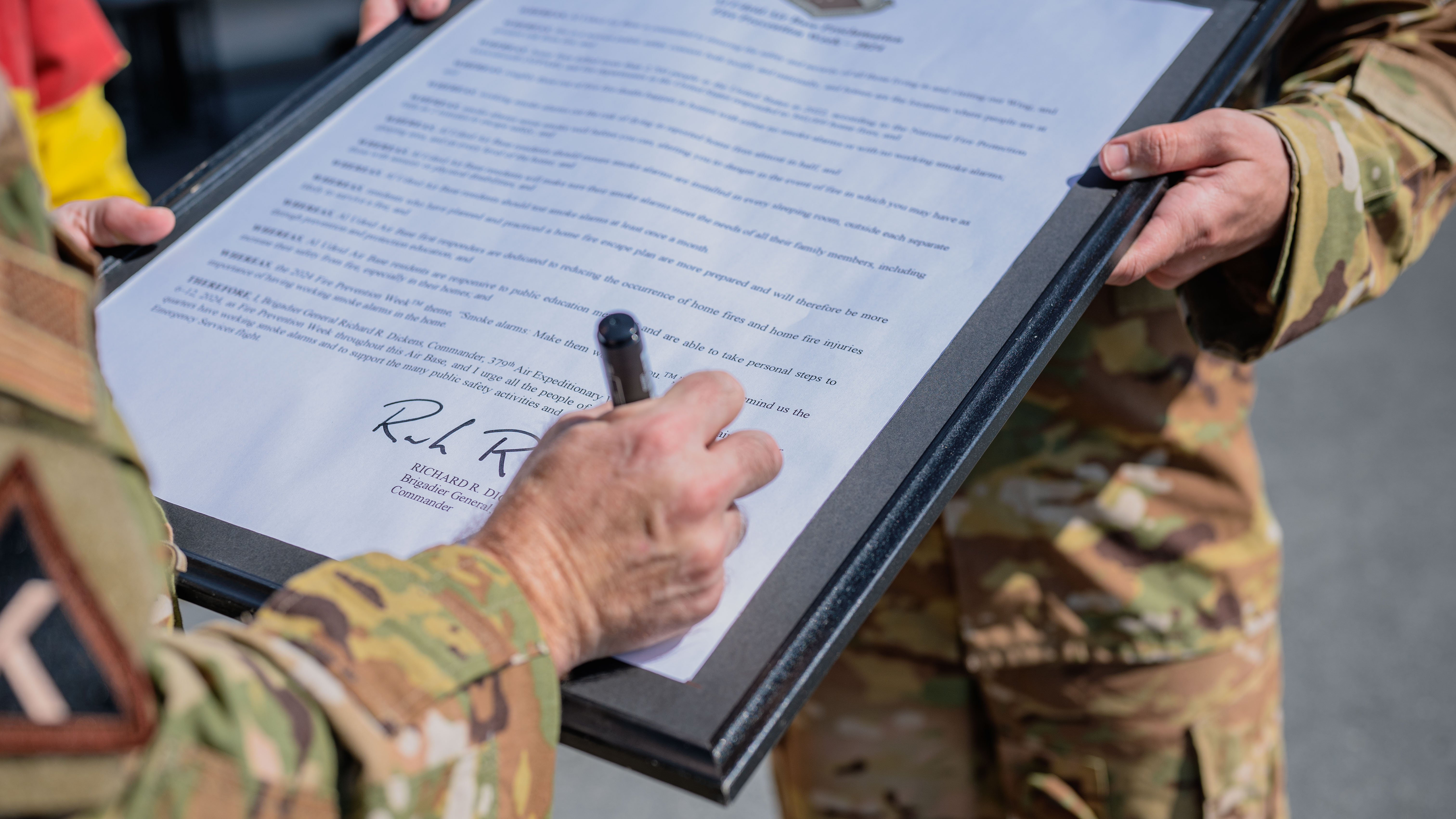 Fire Prevention Week proclamation signing > U.S. Air Forces Central > News