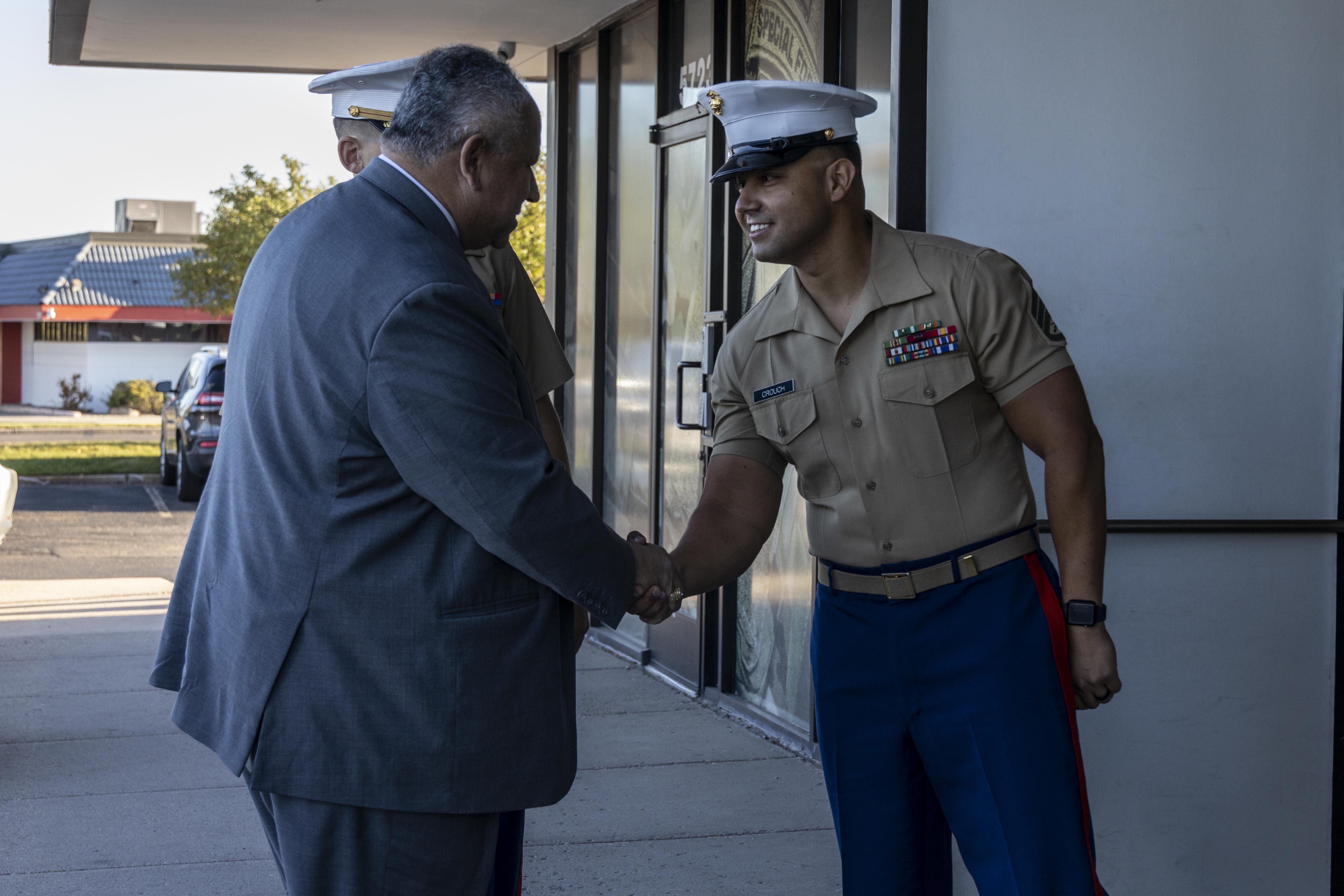 Secretary of the Navy visits RSS Springs North