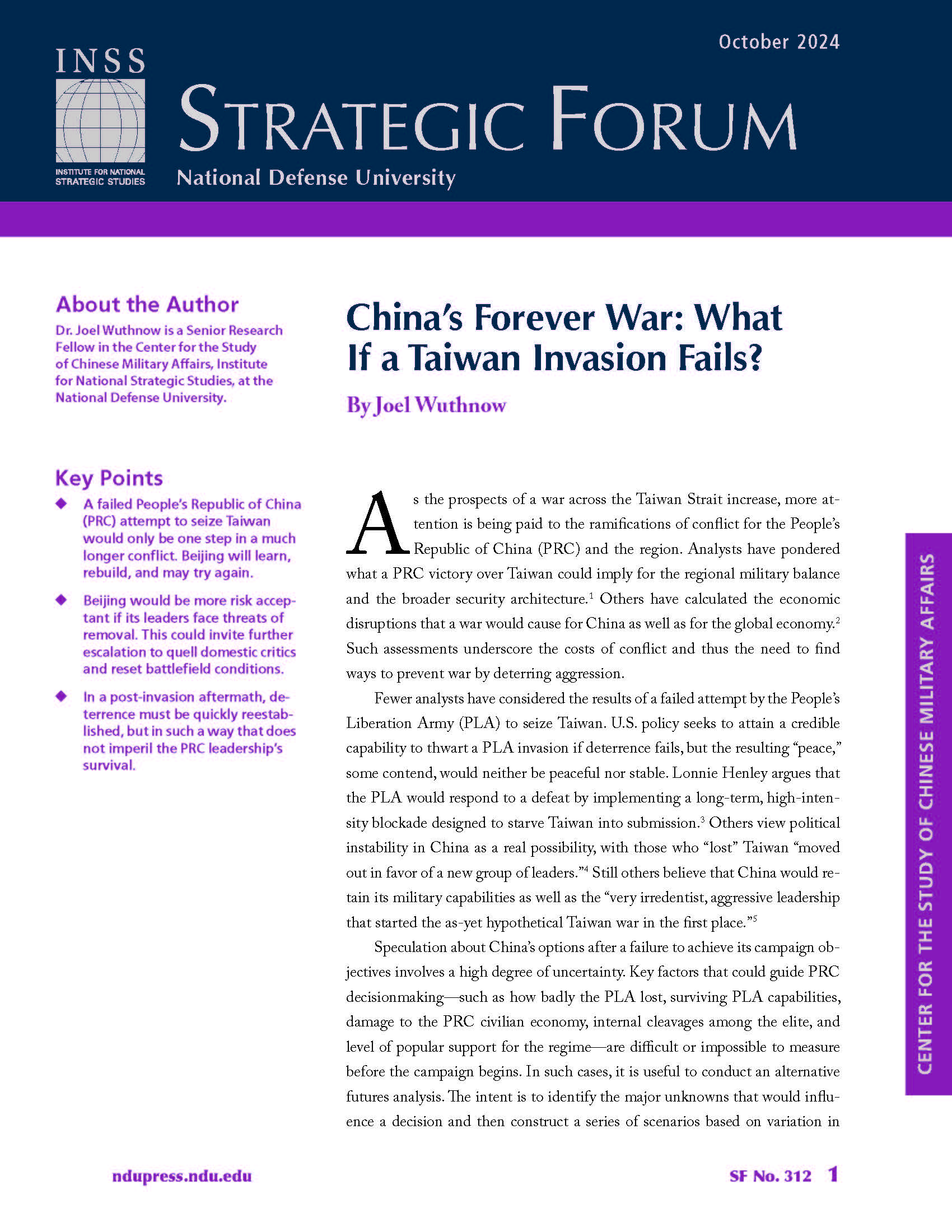China’s Forever War: What If a Taiwan Invasion Fails? > Institute for ...