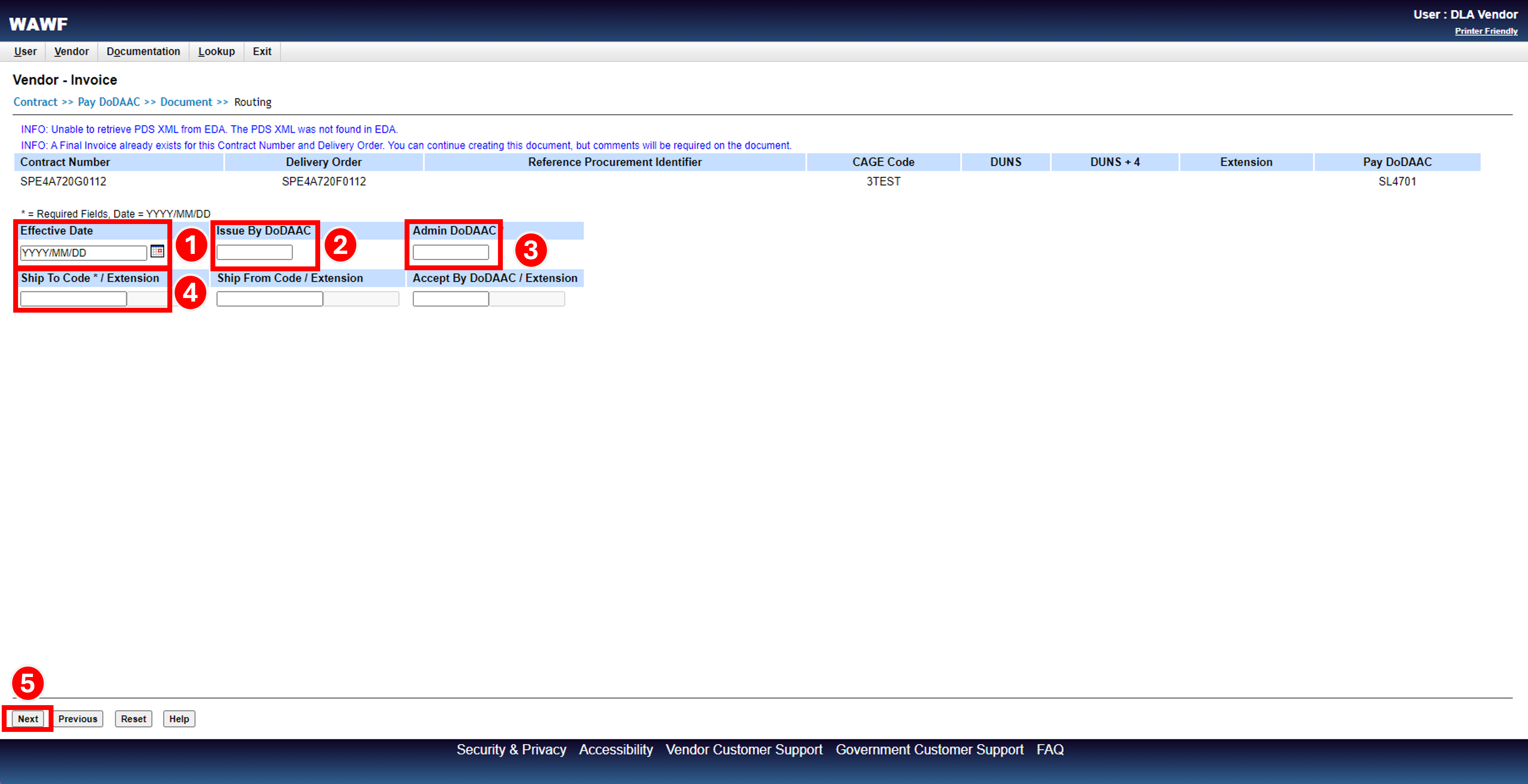 Stand Alone Invoicing Process > Defense Logistics Agency > All Vendor ...