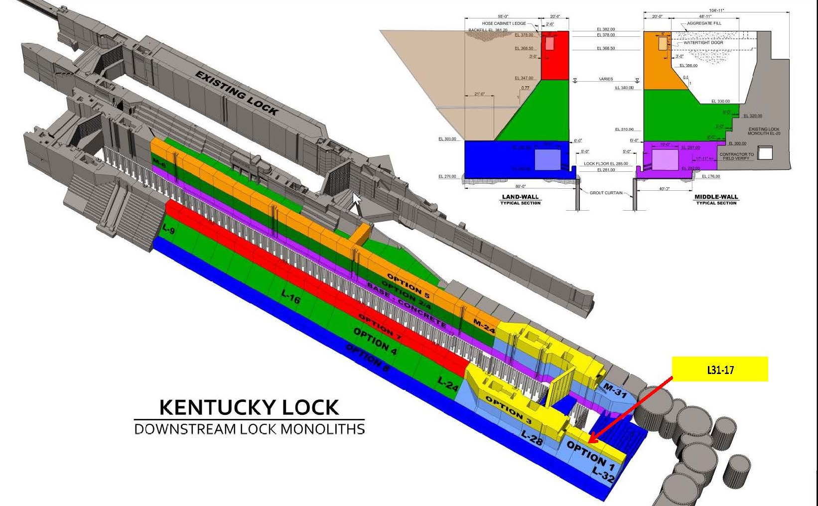 Kentucky Lock Addition Project reaches first monolith top-out milestone ...