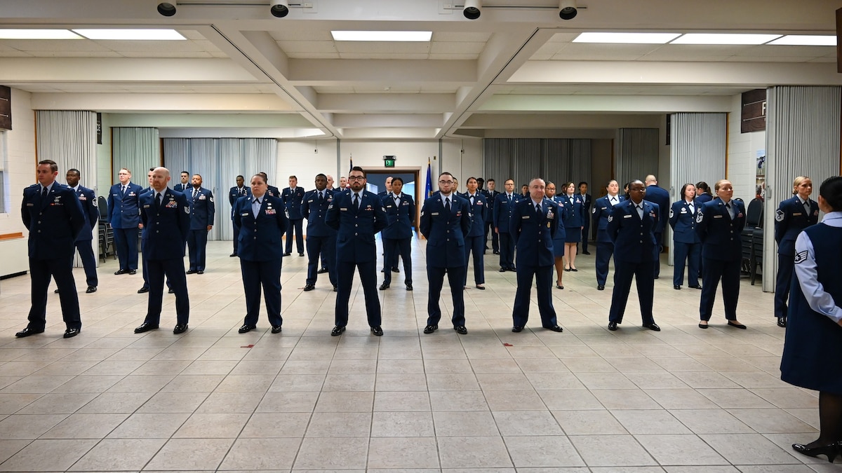 Wing Staff Agencies Airmen receive Open Ranks Inspection > Tinker Air ...