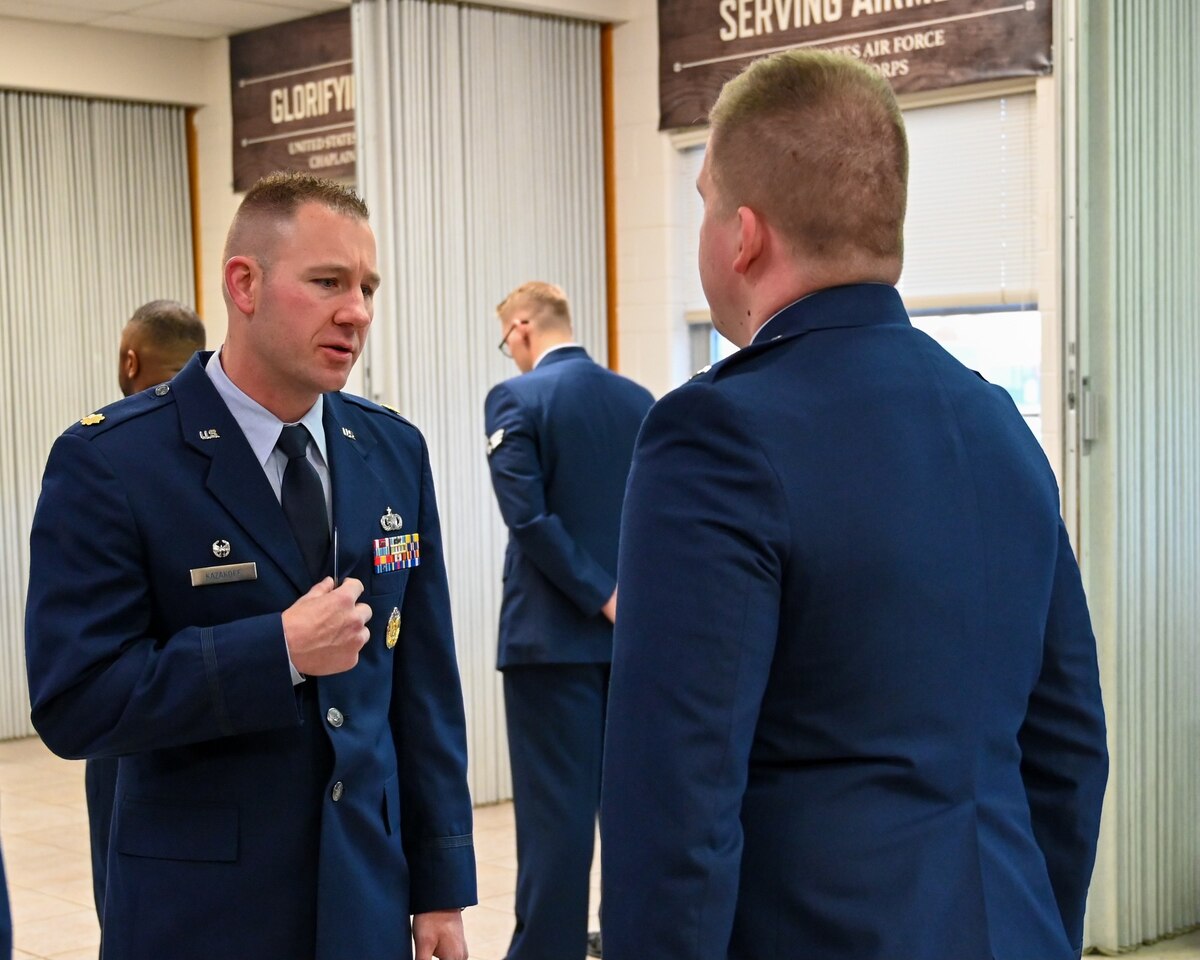 Wing Staff Agencies Airmen receive Open Ranks Inspection > Tinker Air ...