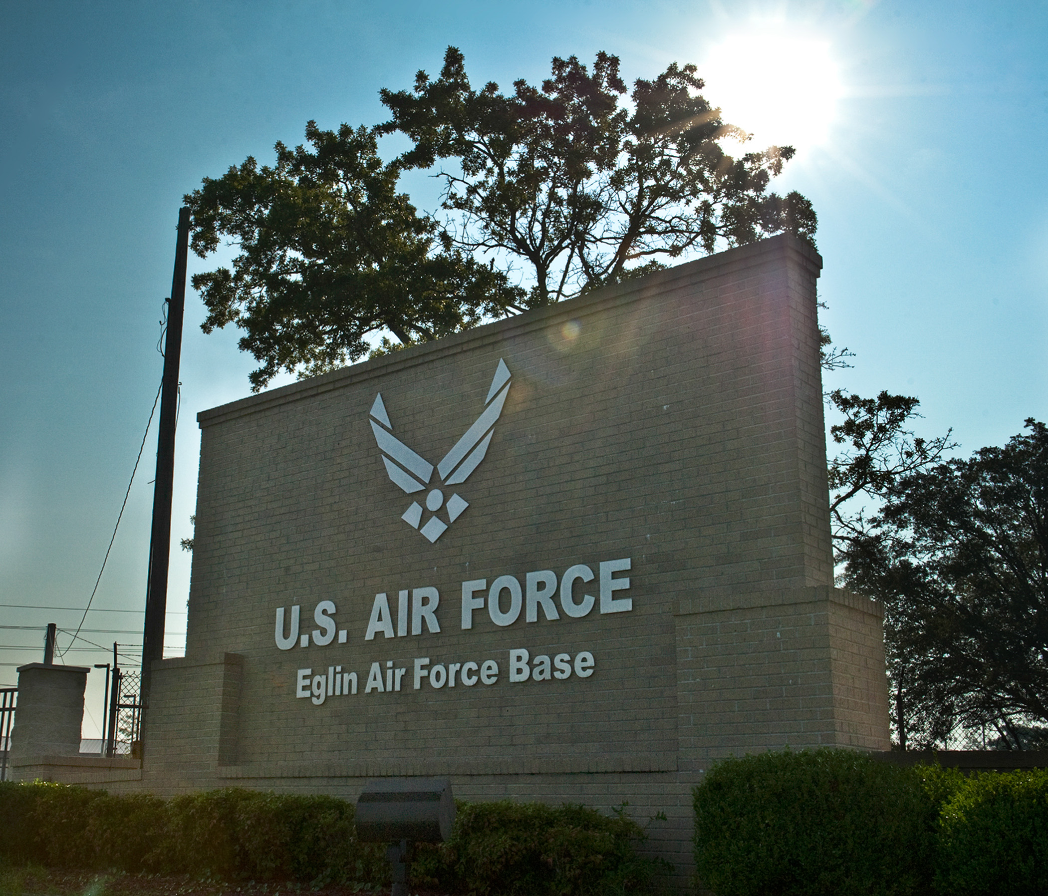 Eglin gate sign