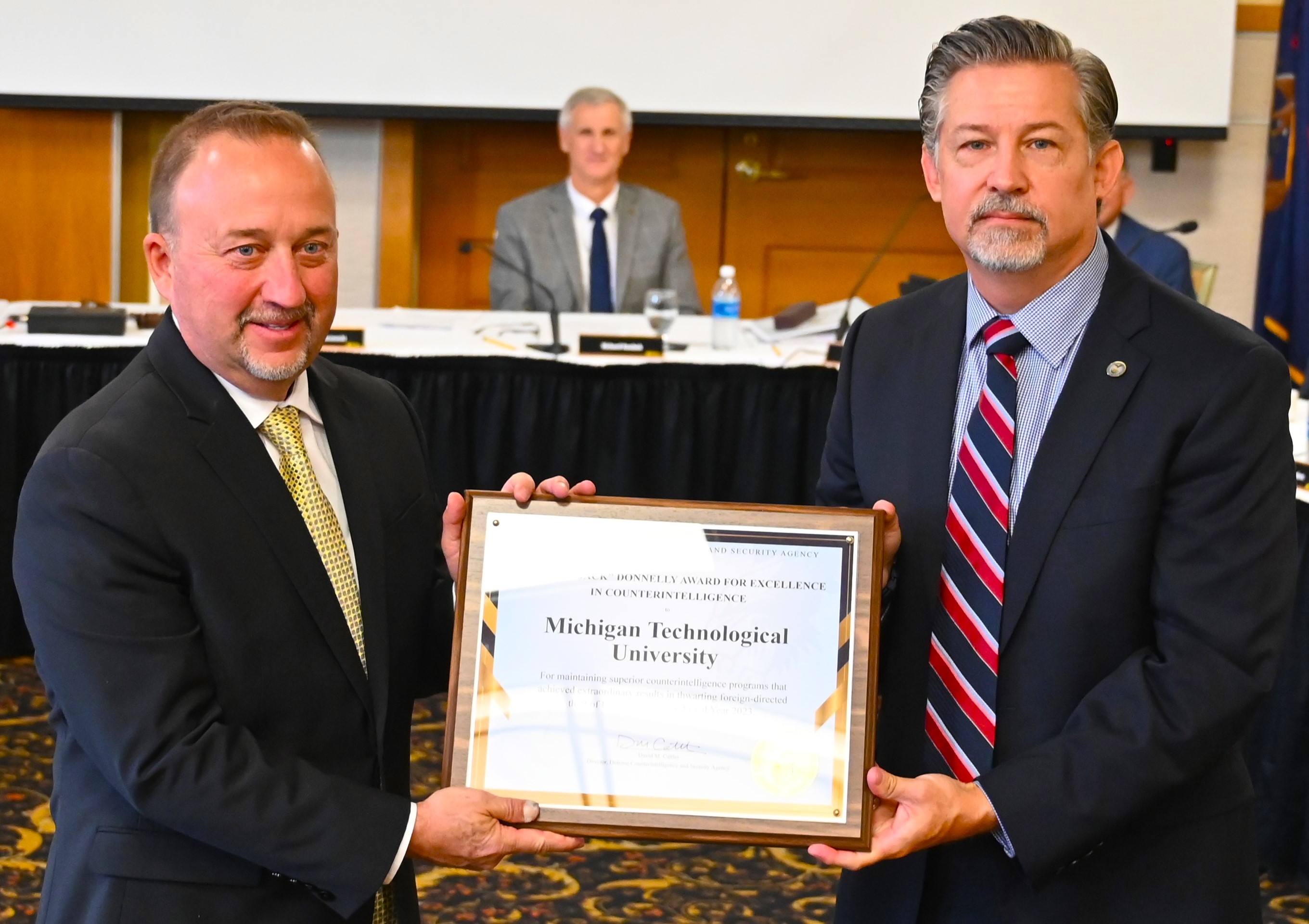 Michigan Tech Honored with DCSA’s Jack Donnelly Award for Excellence in ...