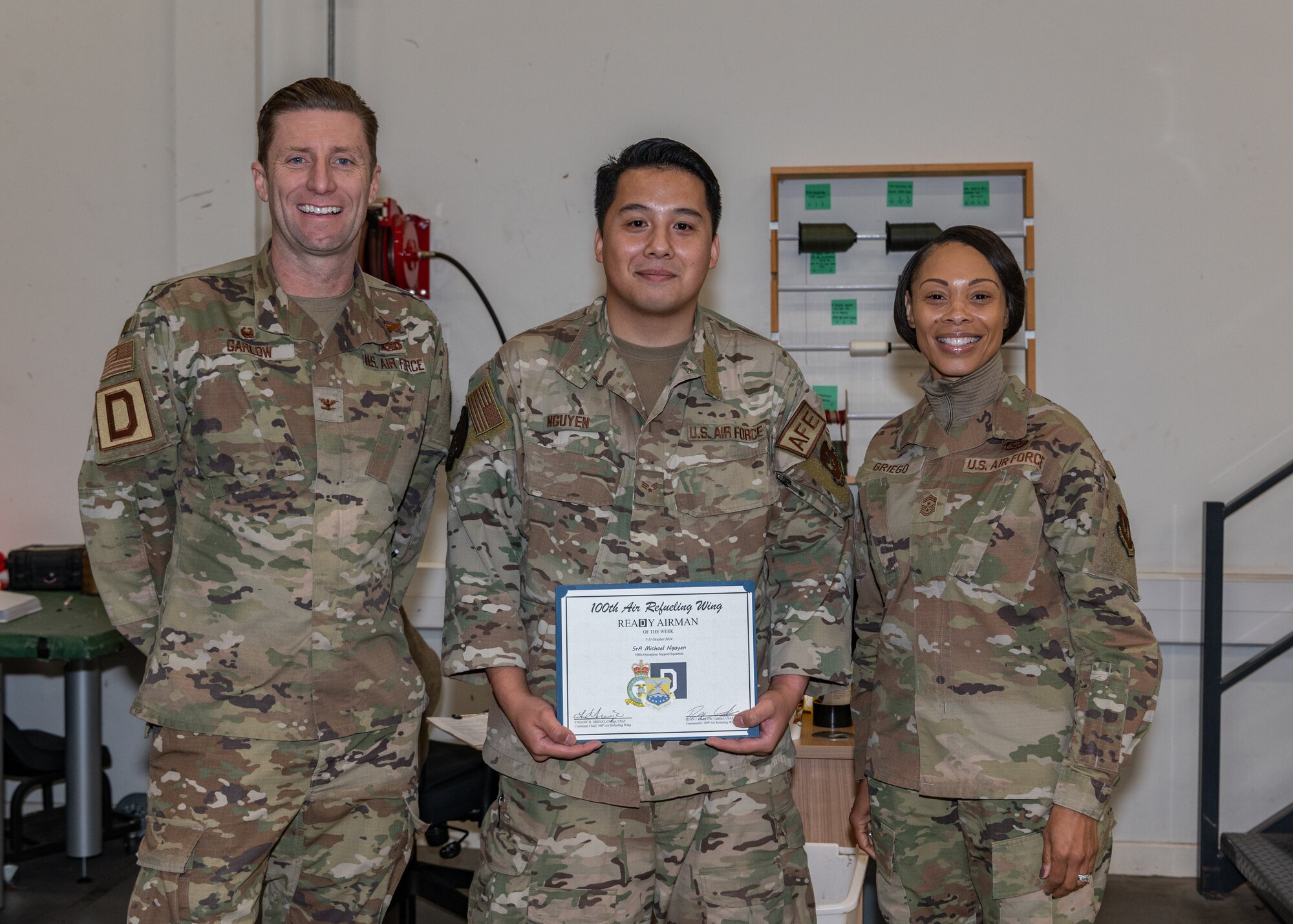 ReaDy Airman of the Week: 100th OSS Airman recognized > Royal Air Force ...