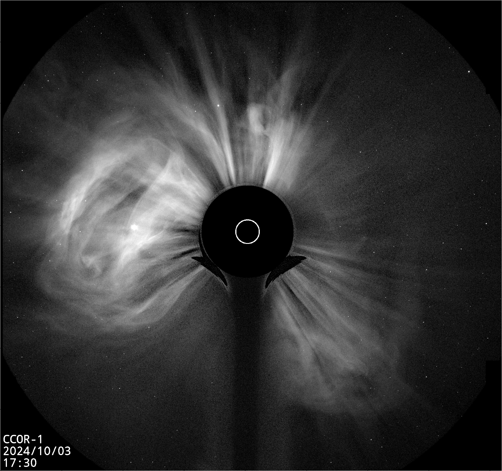 NRL's CCOR-1 Instrument Captures Its First Images of the Sun's ...