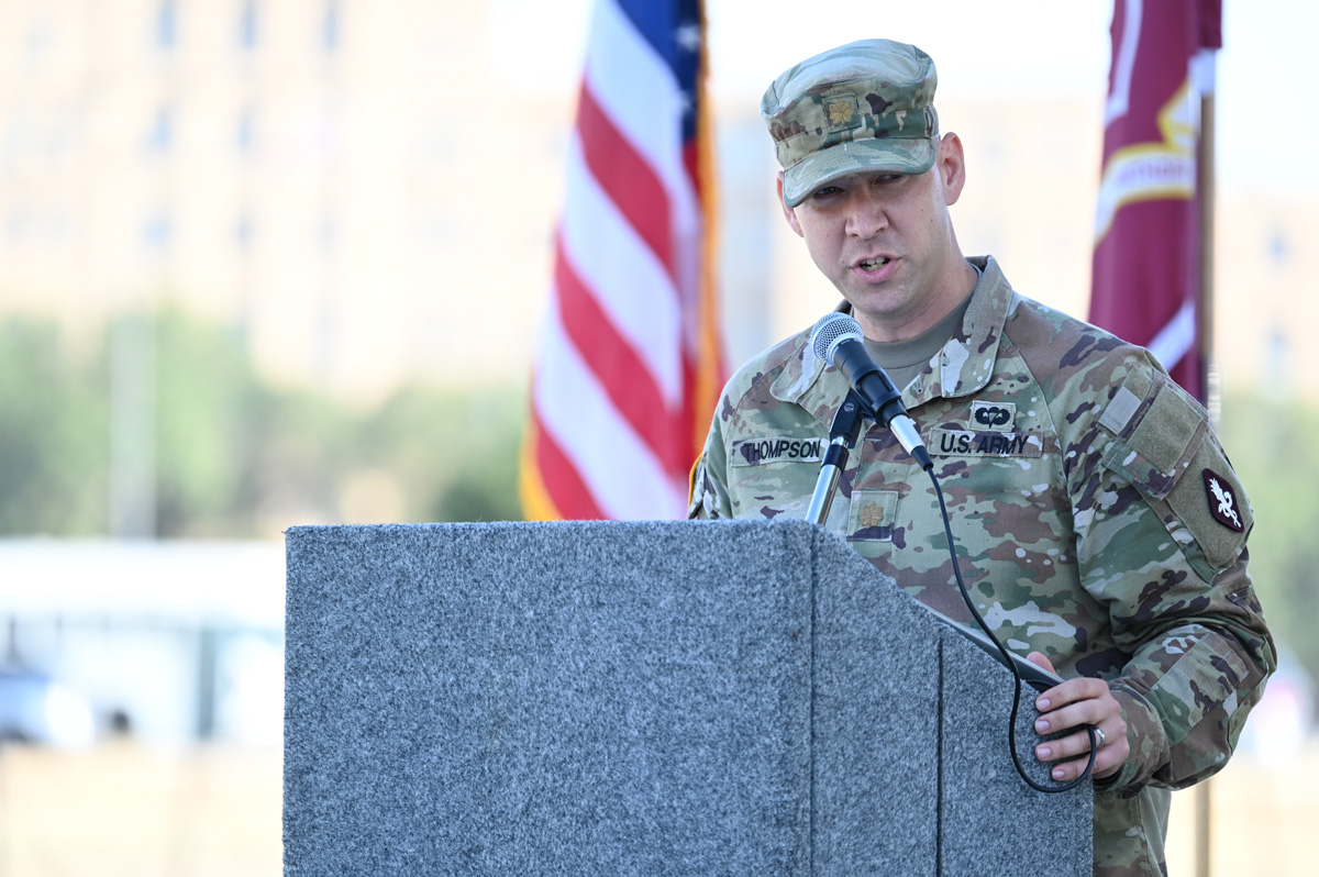 MEDCoE HQ Support Company welcomes new leader > Joint Base San Antonio > News