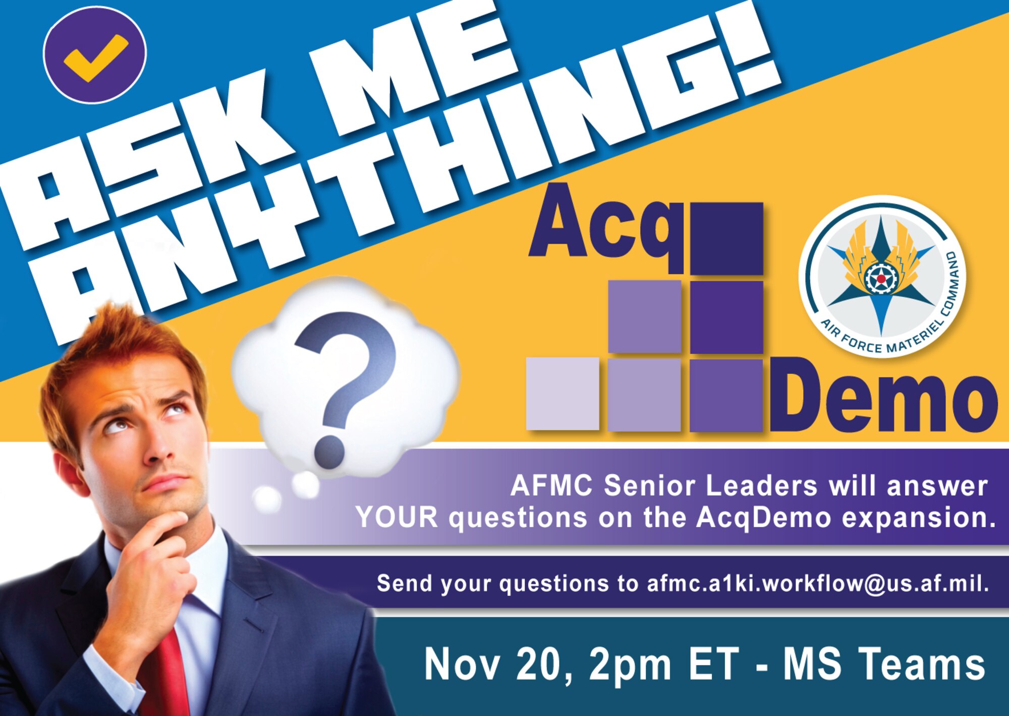 AFMC to host AcqDemo Ask-Me-Anything > Air Force Life Cycle Management ...
