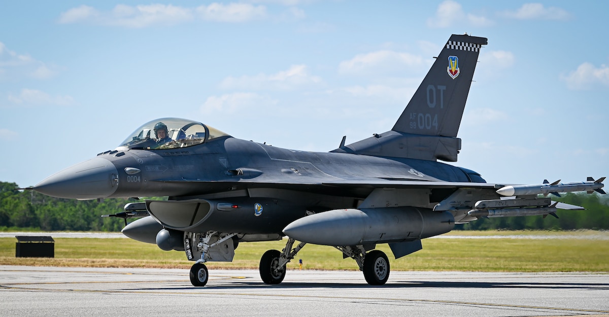85th TES flies new F-16 electronic warfare suite > Air Combat Command ...