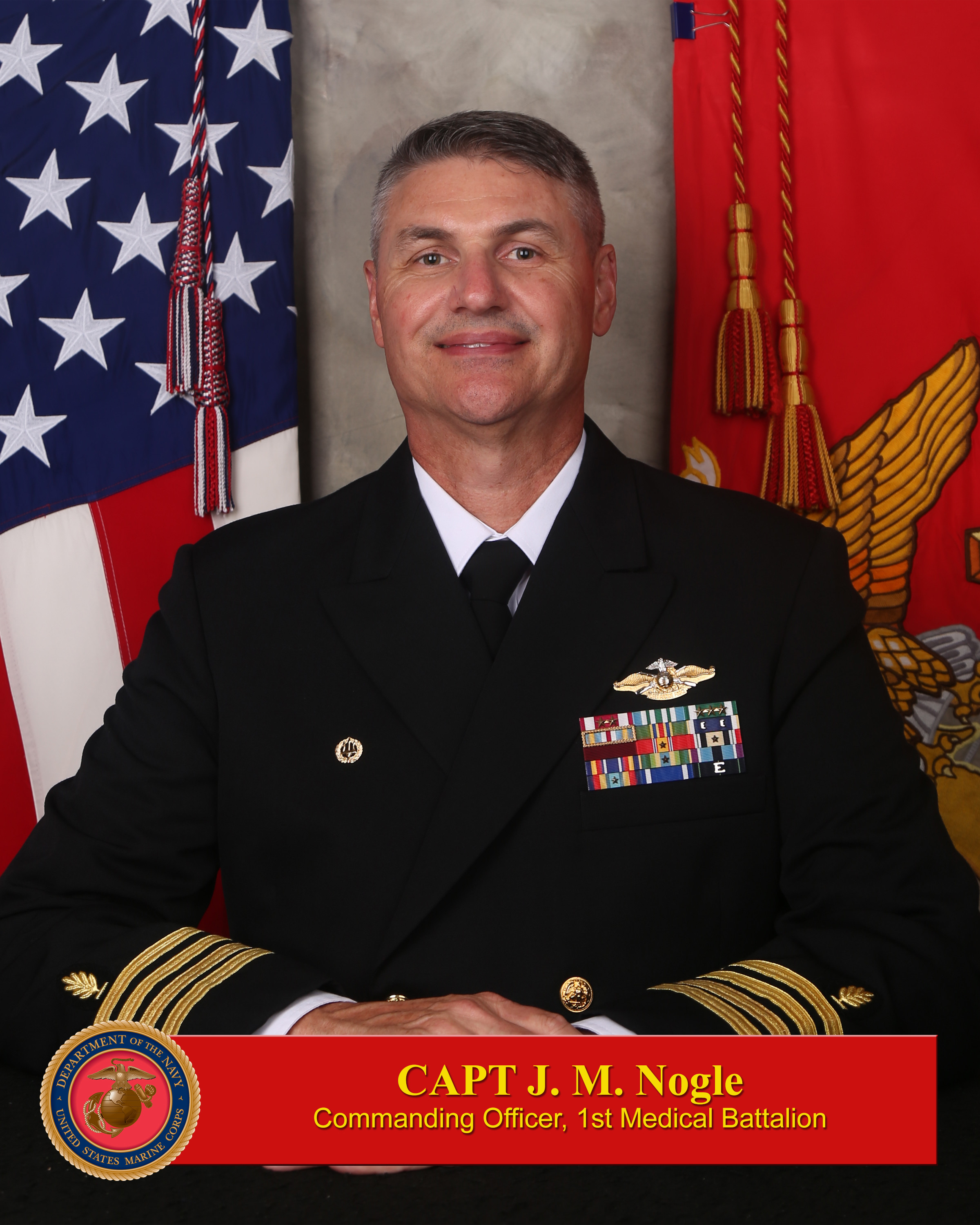 Captain James M. Nogle > 1st Marine Logistics Group > Biography