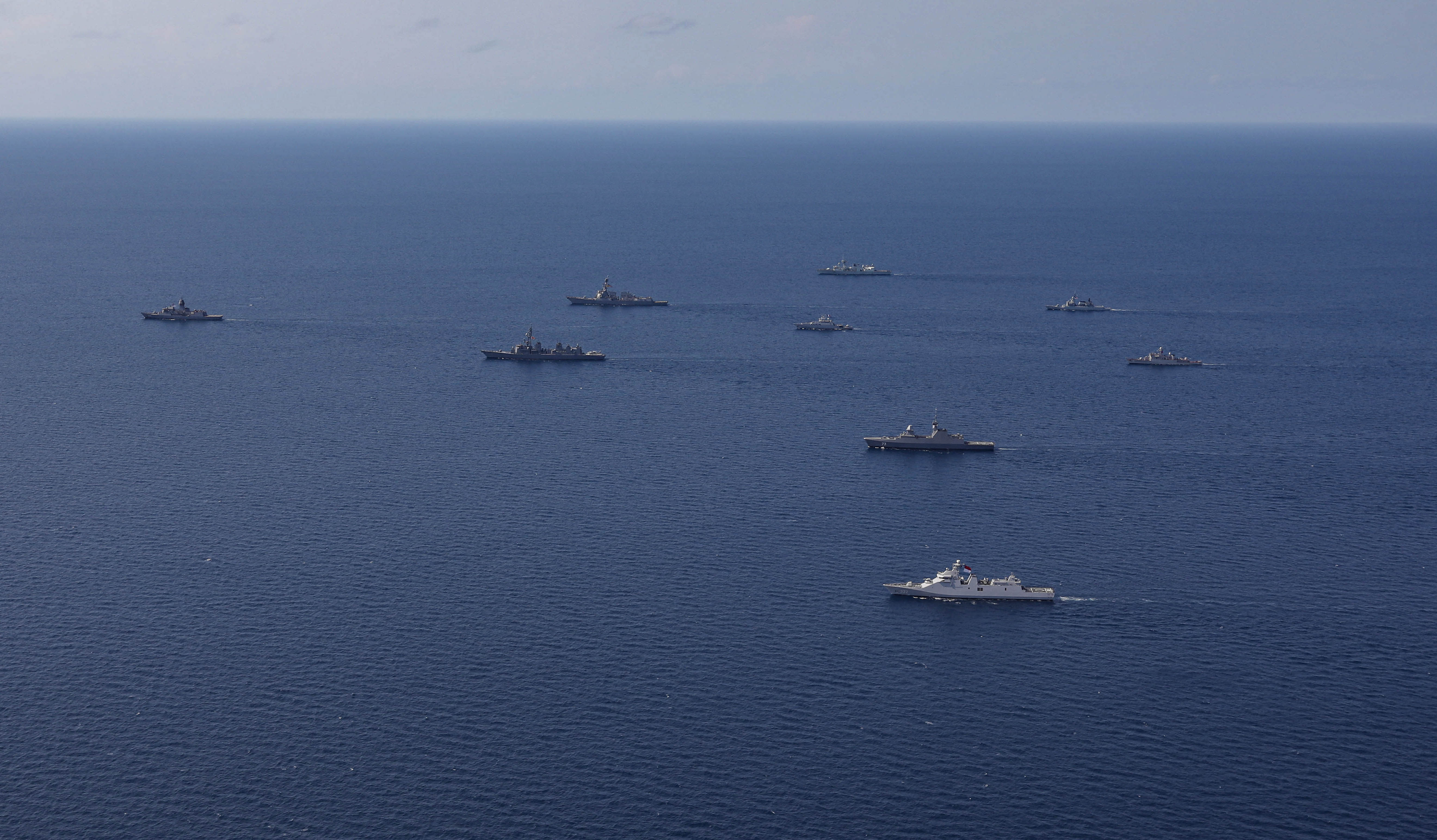 Ships from Participating Nations Sail Together During Exercise Kakadu 2024