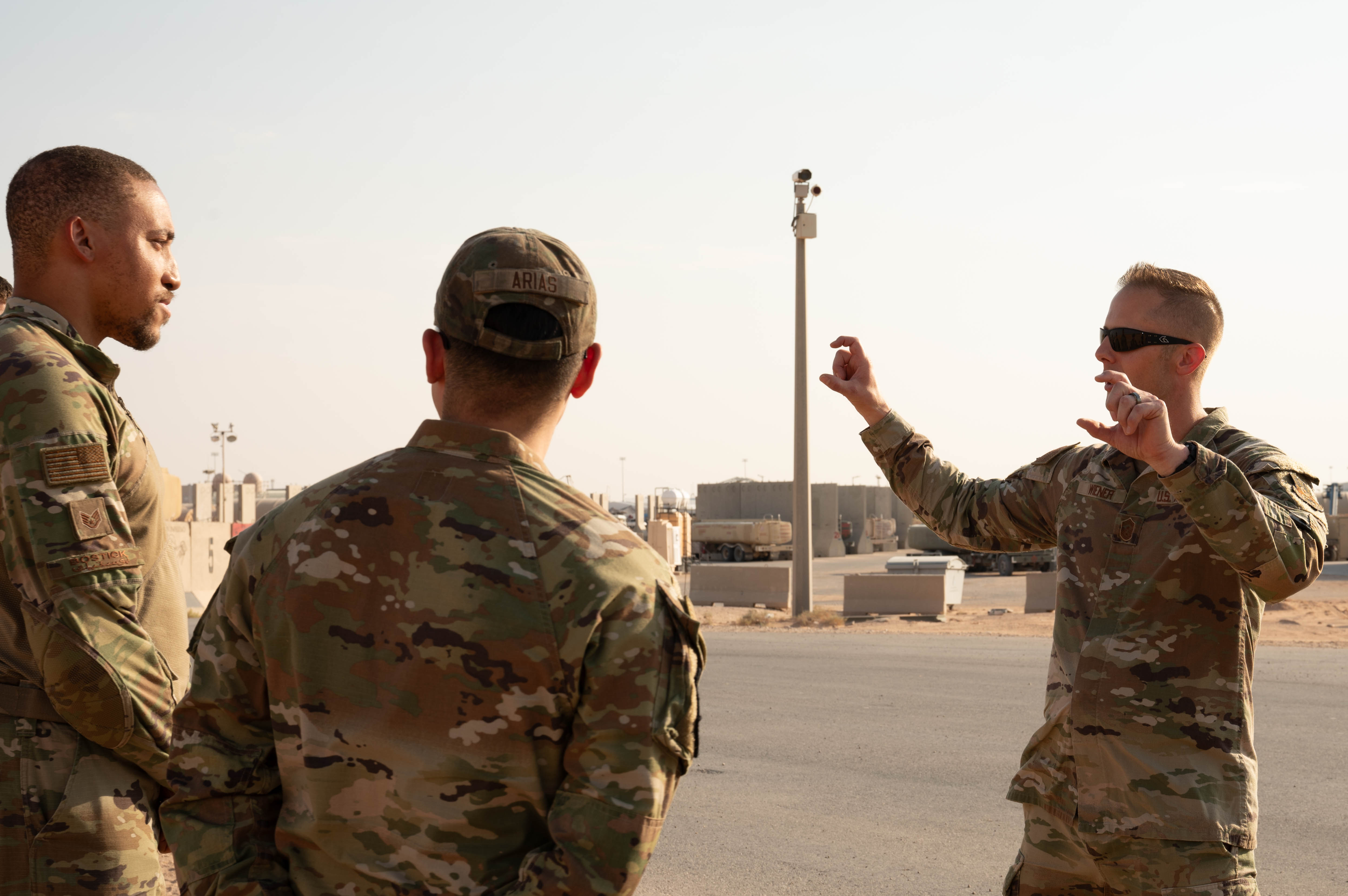 AFCENT command chief makes first visit to deployed Airmen of the 378th ...