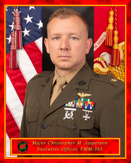 Major Christopher M. Jasperson > 1st Marine Aircraft Wing > Biography
