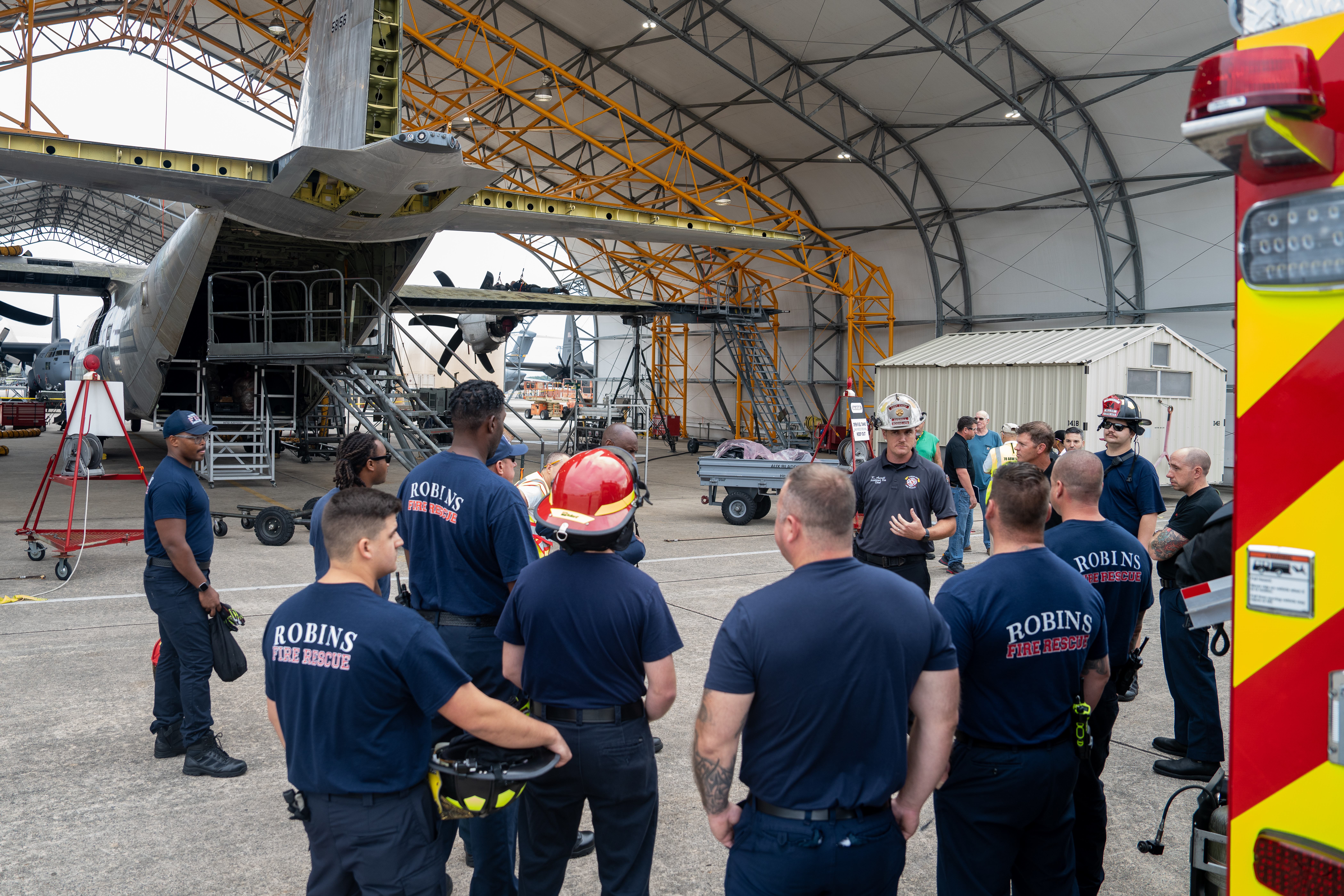 Robins fire department, WR-ALC join for confined space rescue training ...