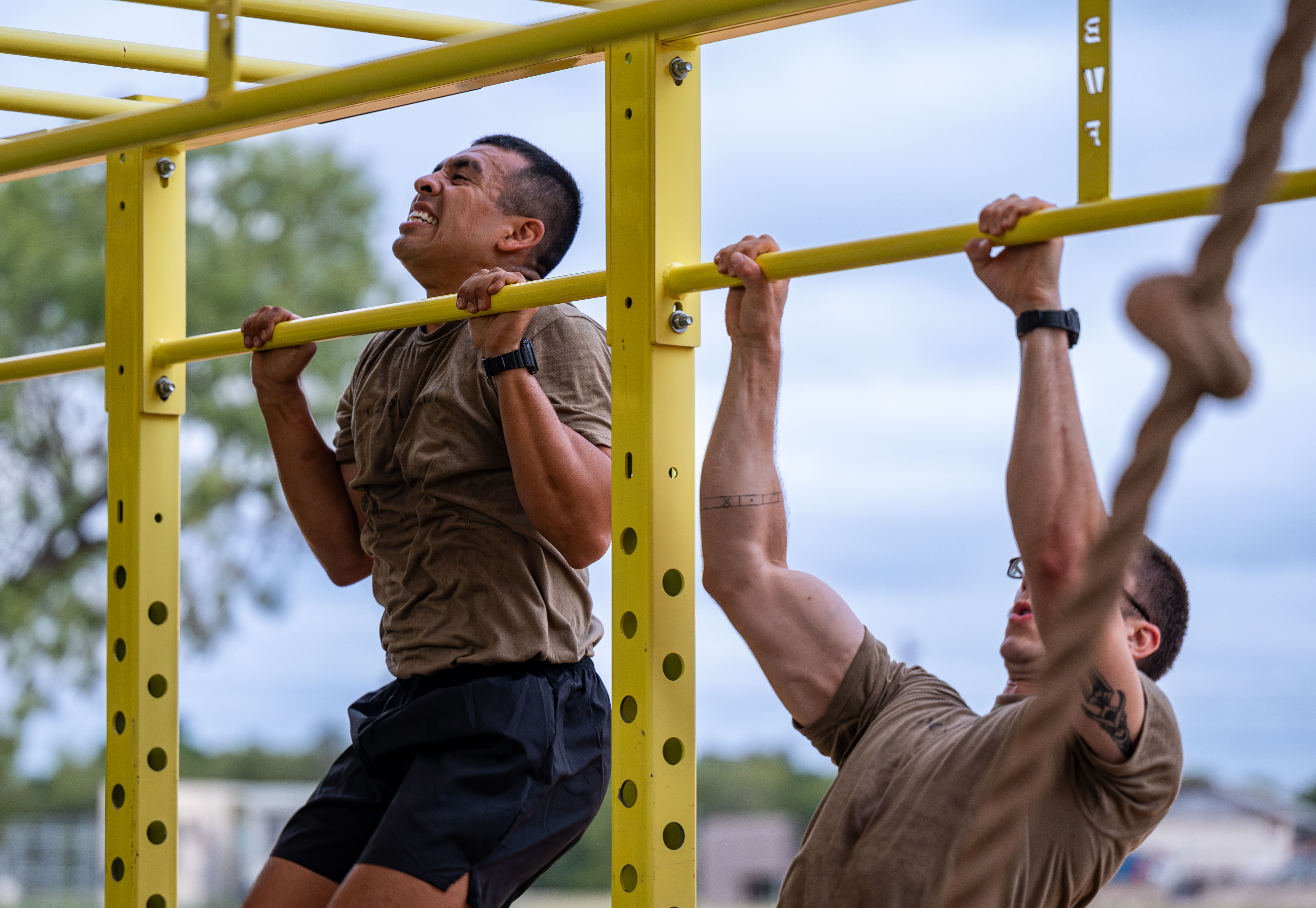U.S. Air Force members participate in survival, evasion, resistance ...