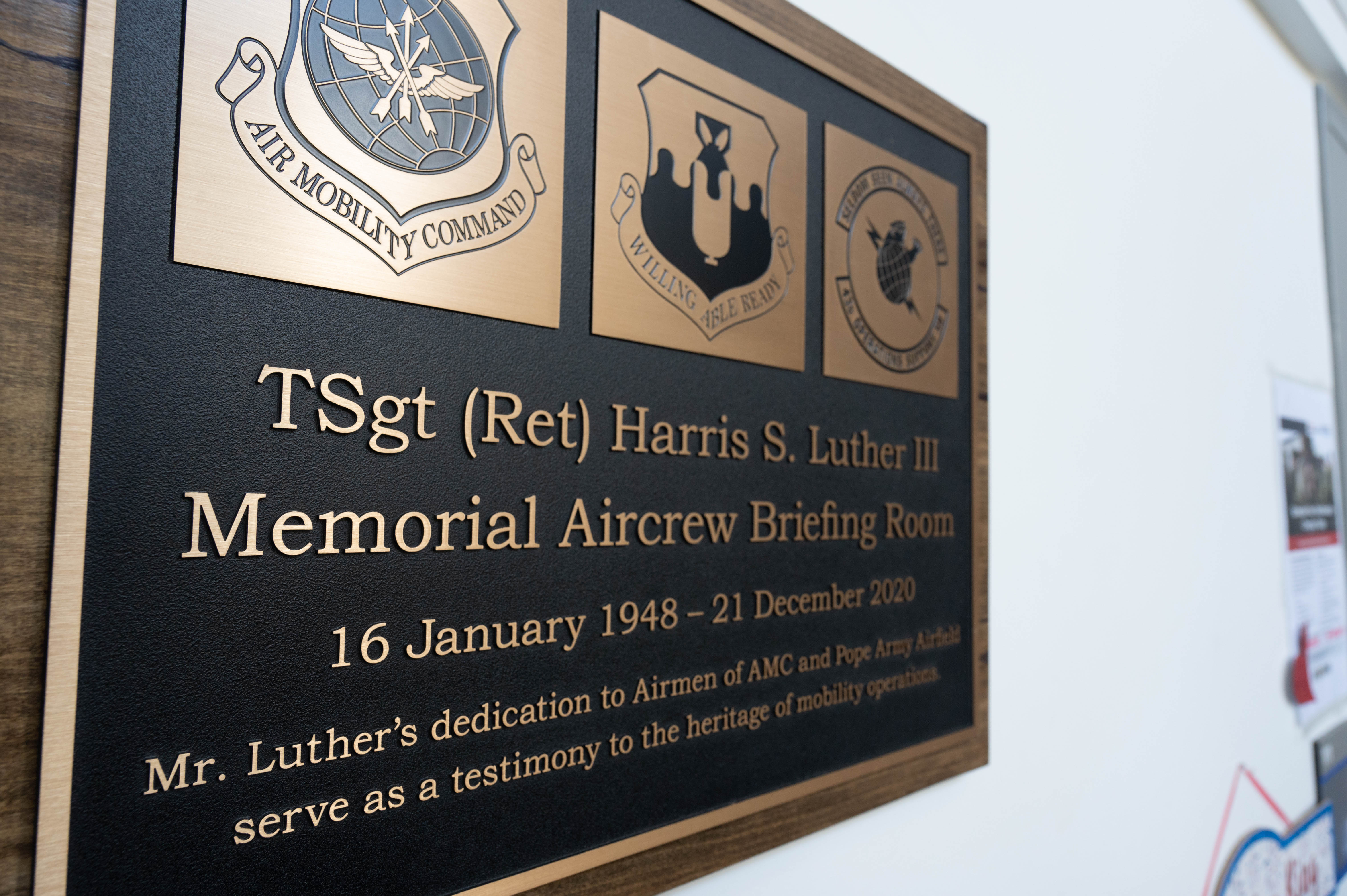 Pope AAF Aircrew Briefing Room Named After Deceased Airman > Team Pope ...