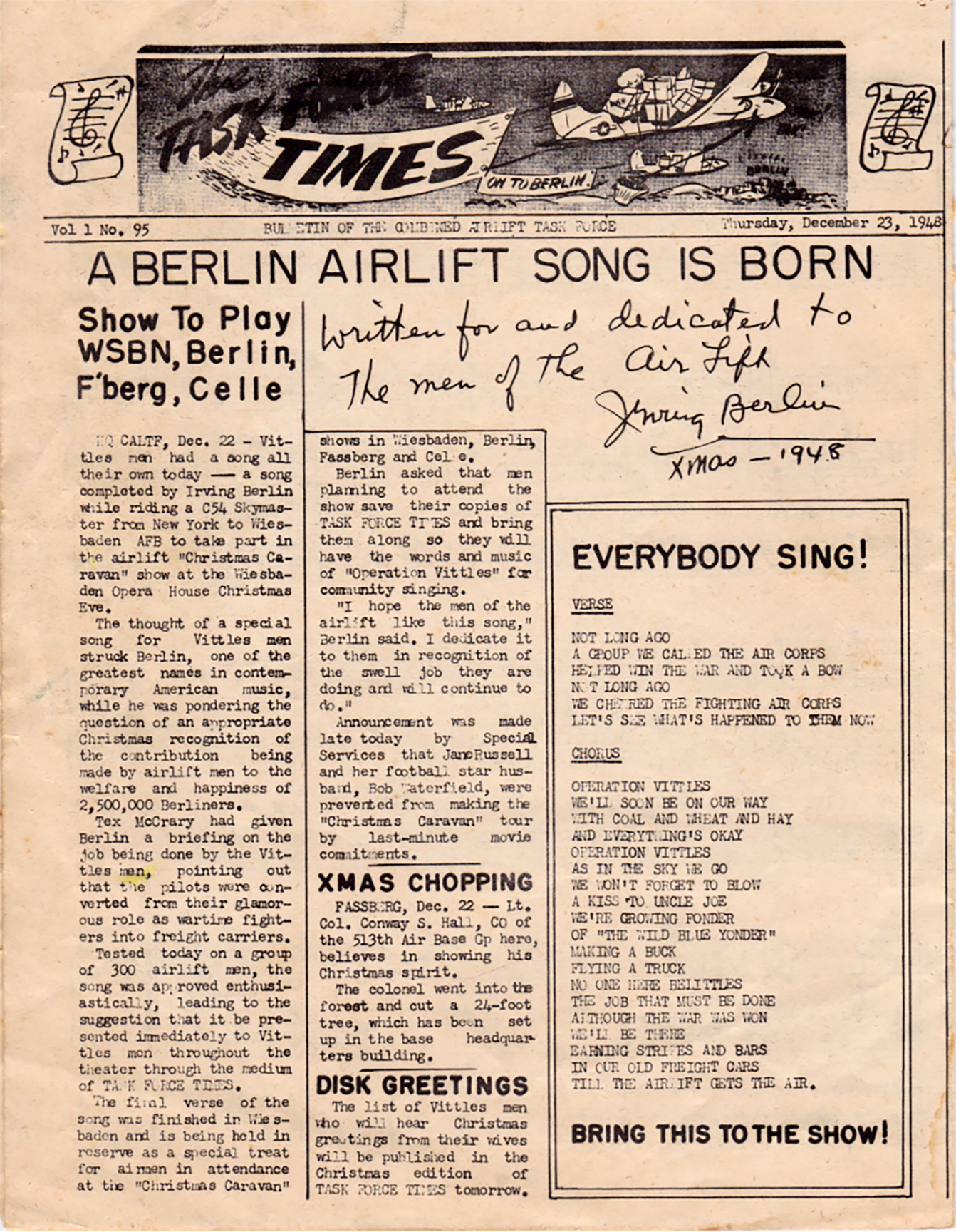 Lessons from the Berlin Airlift, 75 Years Later > Joint Base San ...