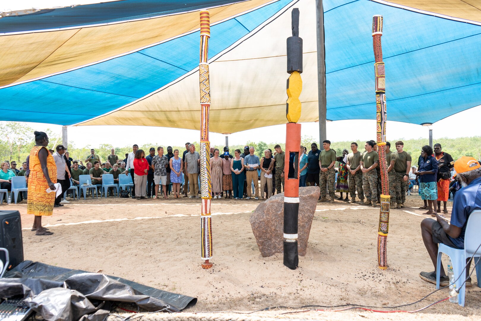 U.S. Marines, families of fallen honored by Tiwi Island, Larrakia ...