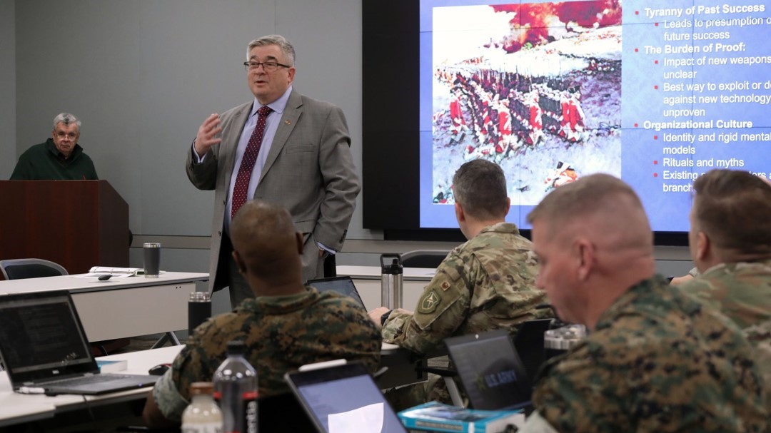Dr. Frank Hoffman at the War College